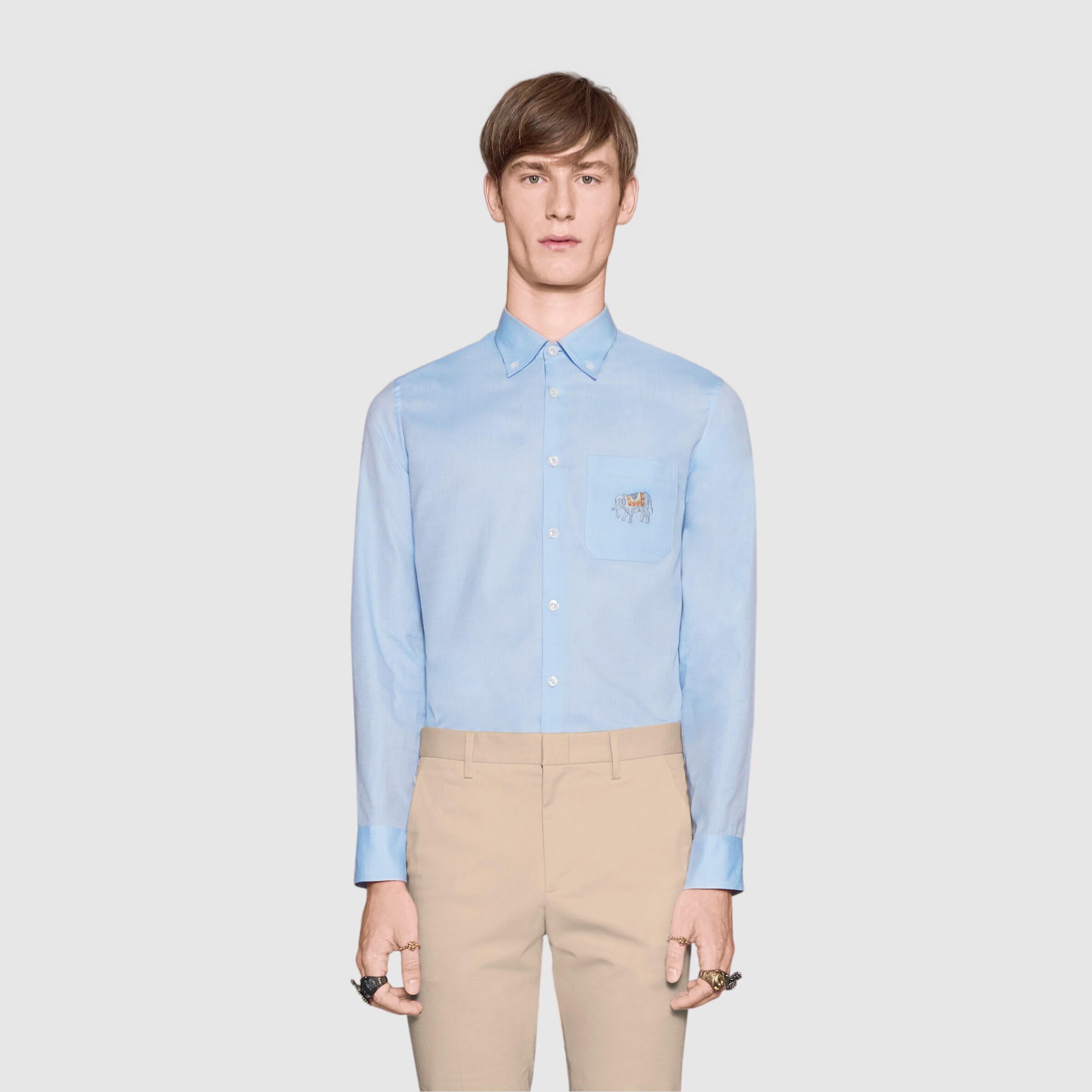 Elephant Fil Coupé Duke Shirt Gucci Mens Fashion 452568z349b4850