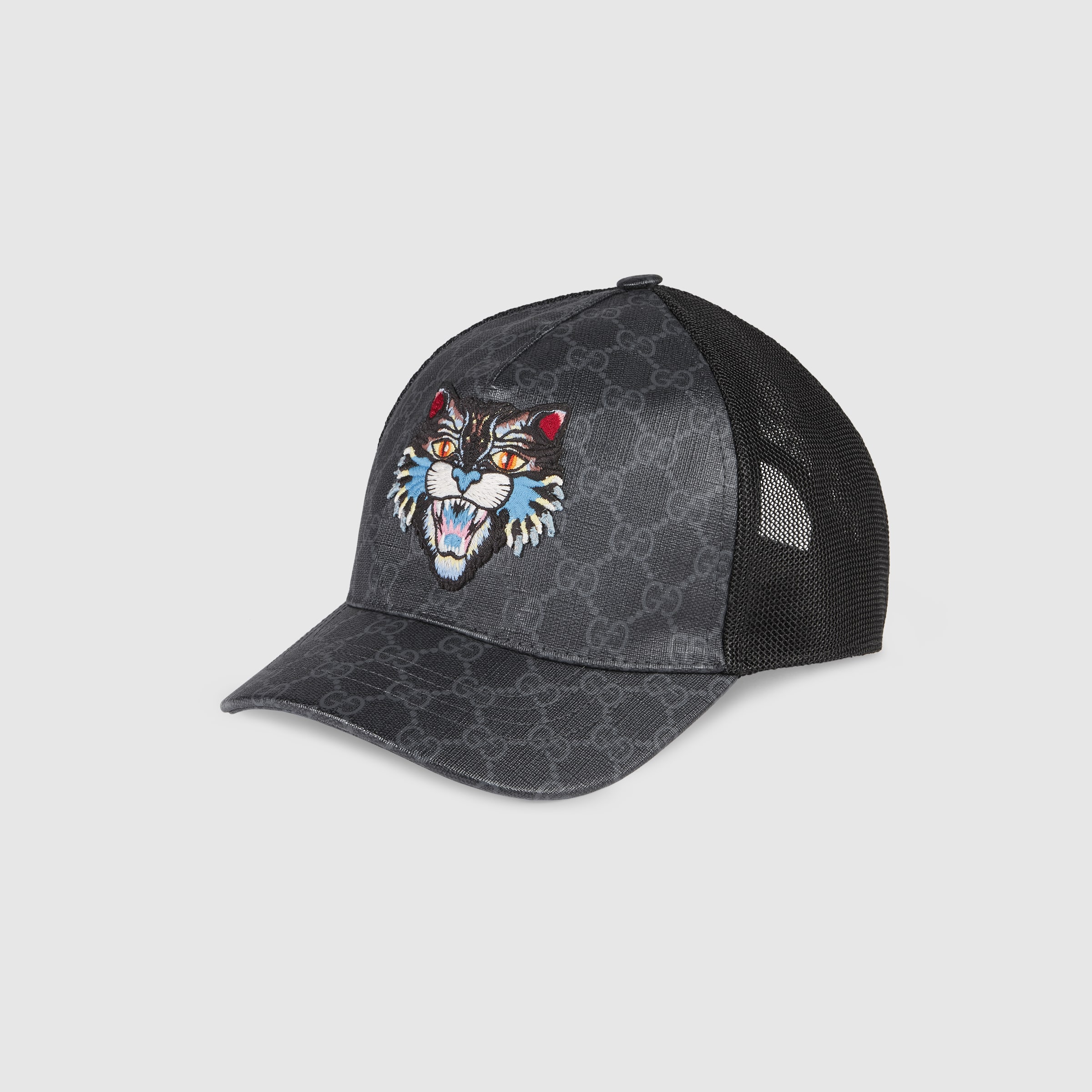 GG Supreme baseball hat with Angry Cat in GG Supreme | GUCCI® NL