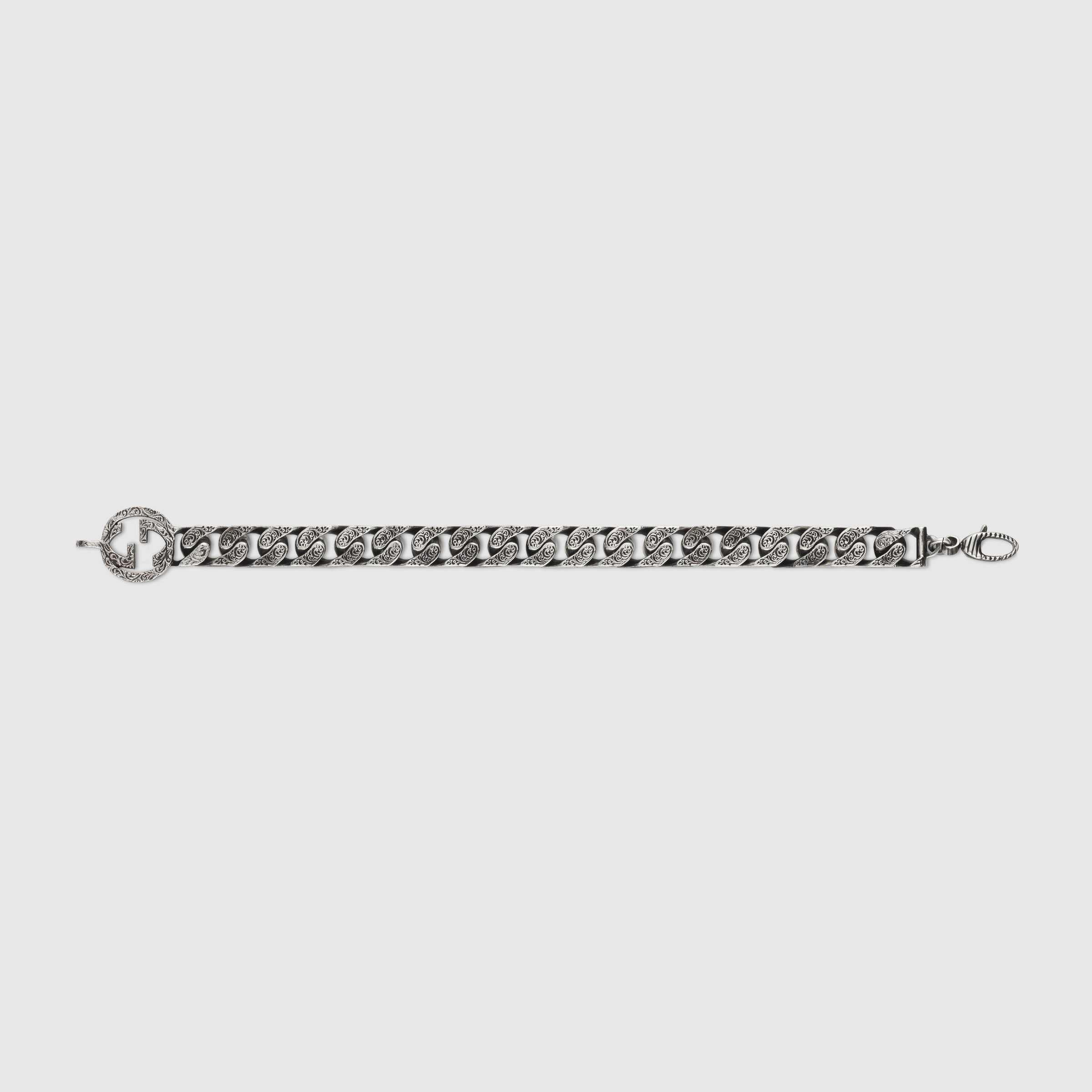 925 Sterling Silver Interlocking G Chain Bracelet | GUCCI® UK