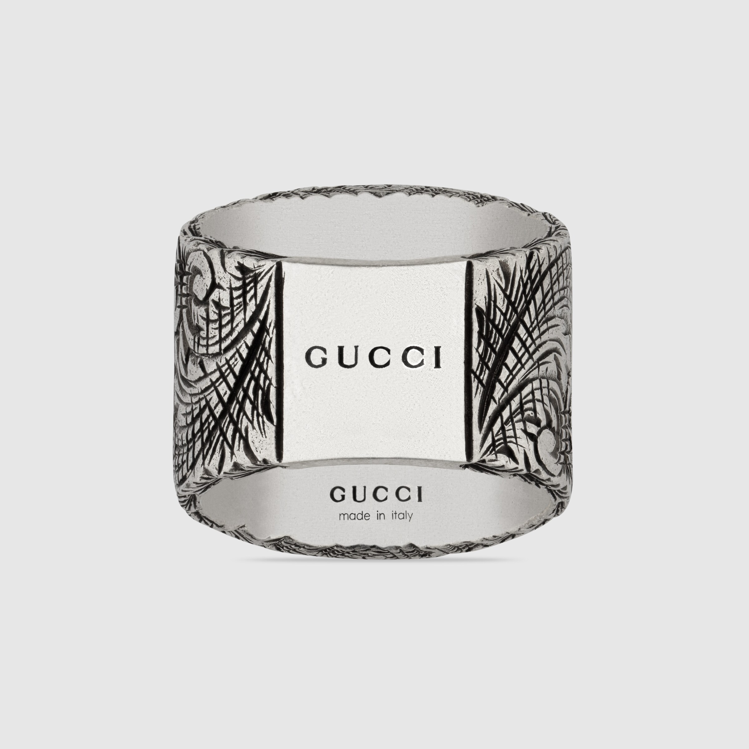 Gucci Letters 'G' ring in silver in925 sterling silver | GUCCI® TH