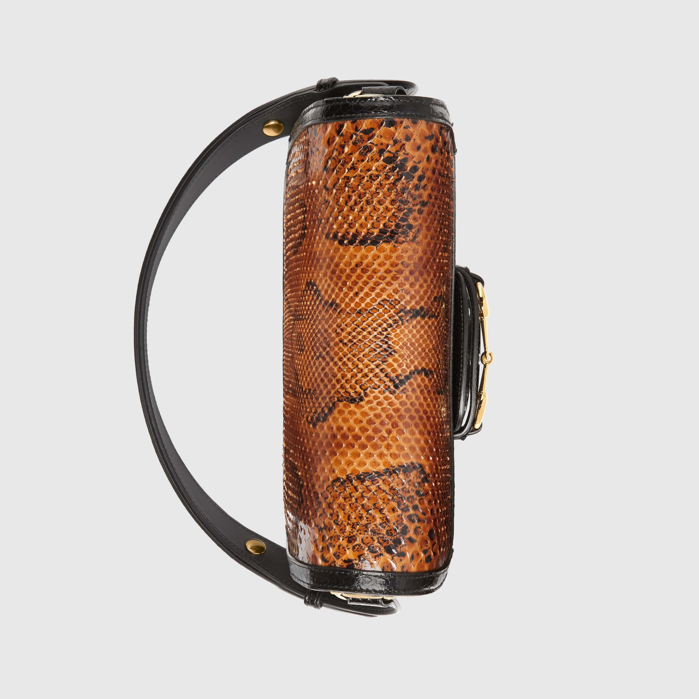 Gucci Horsebit 1955 python shoulder bag in brown python | GUCCI® IE