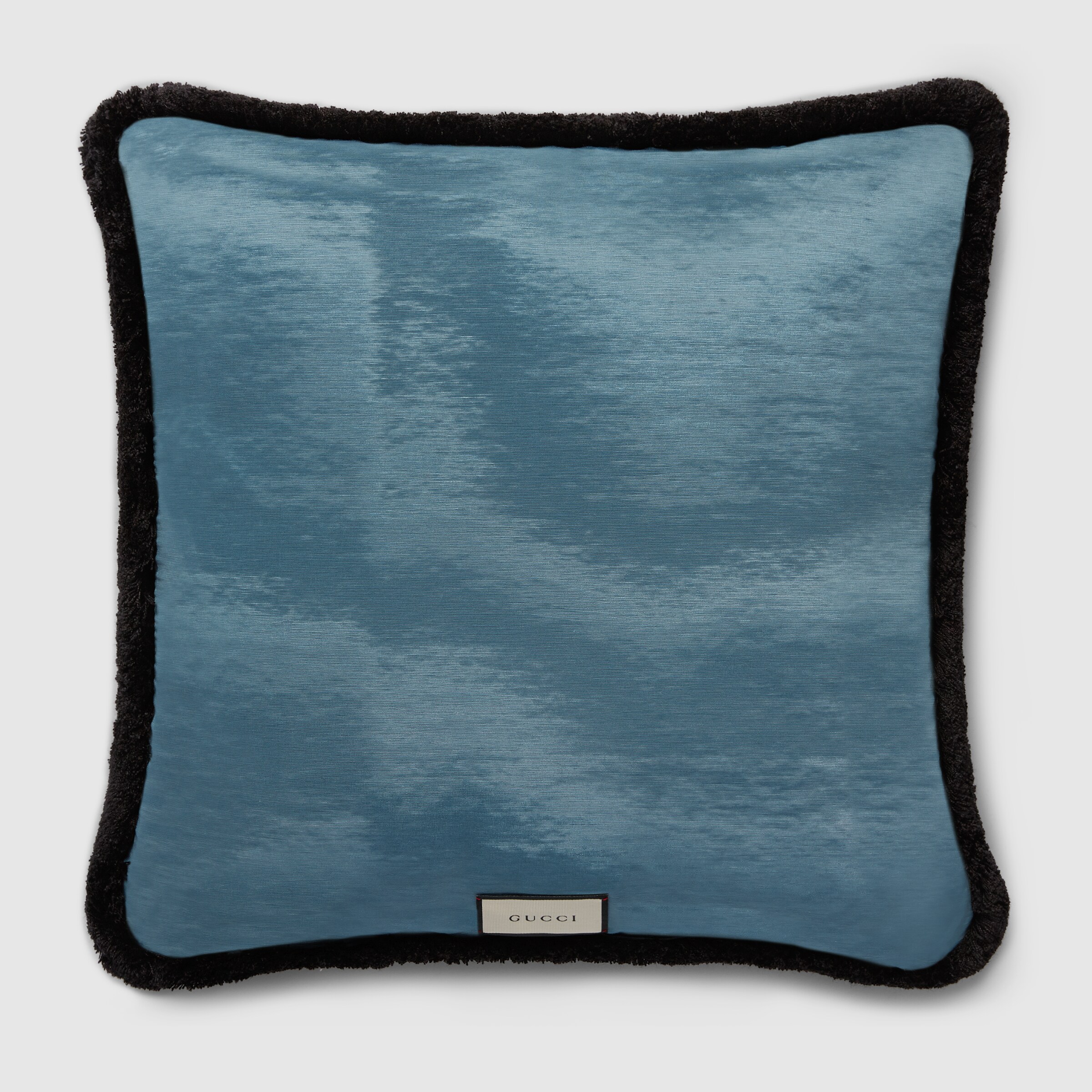 Check Wool Cushion With Butterfly In Red | GUCCI® NL