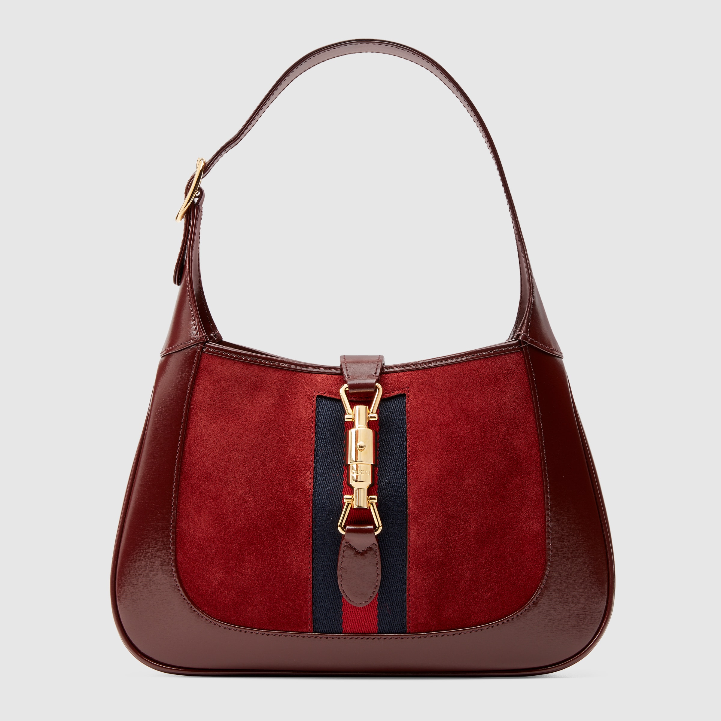 Jackie 1961 Small Hobo Bag In Red Suede | GUCCI® UK
