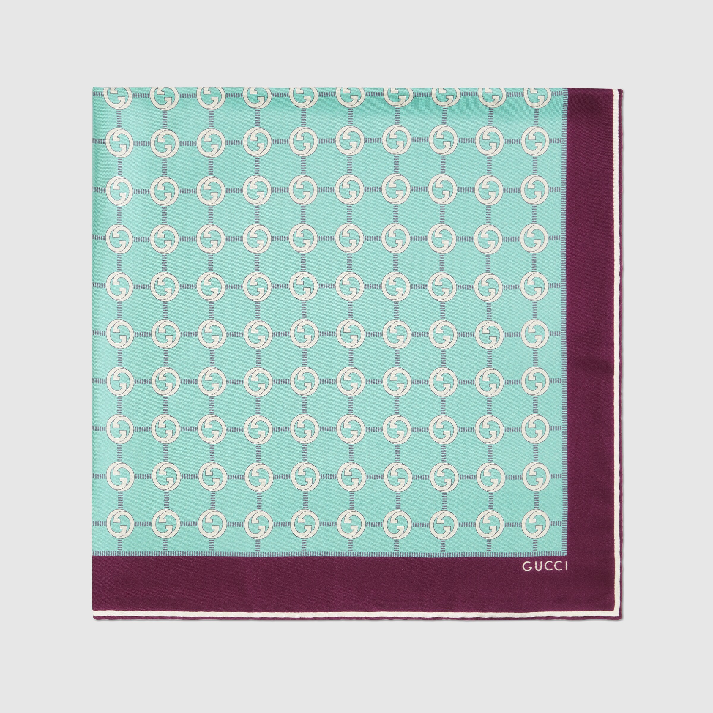 Pañuelo de seda con estampado de GG | GUCCI® ES