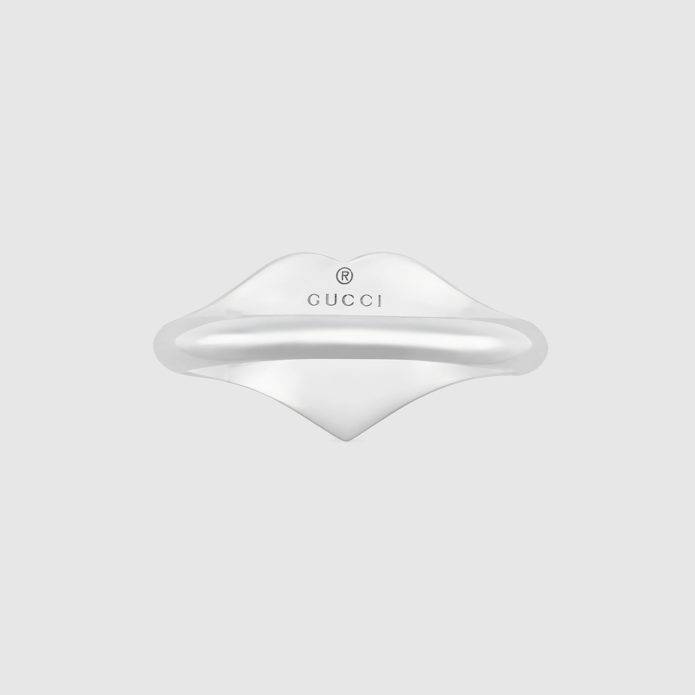 Anillo Gucci Heart con GG inesmaltado rojo/plata 925 | GUCCI® MX