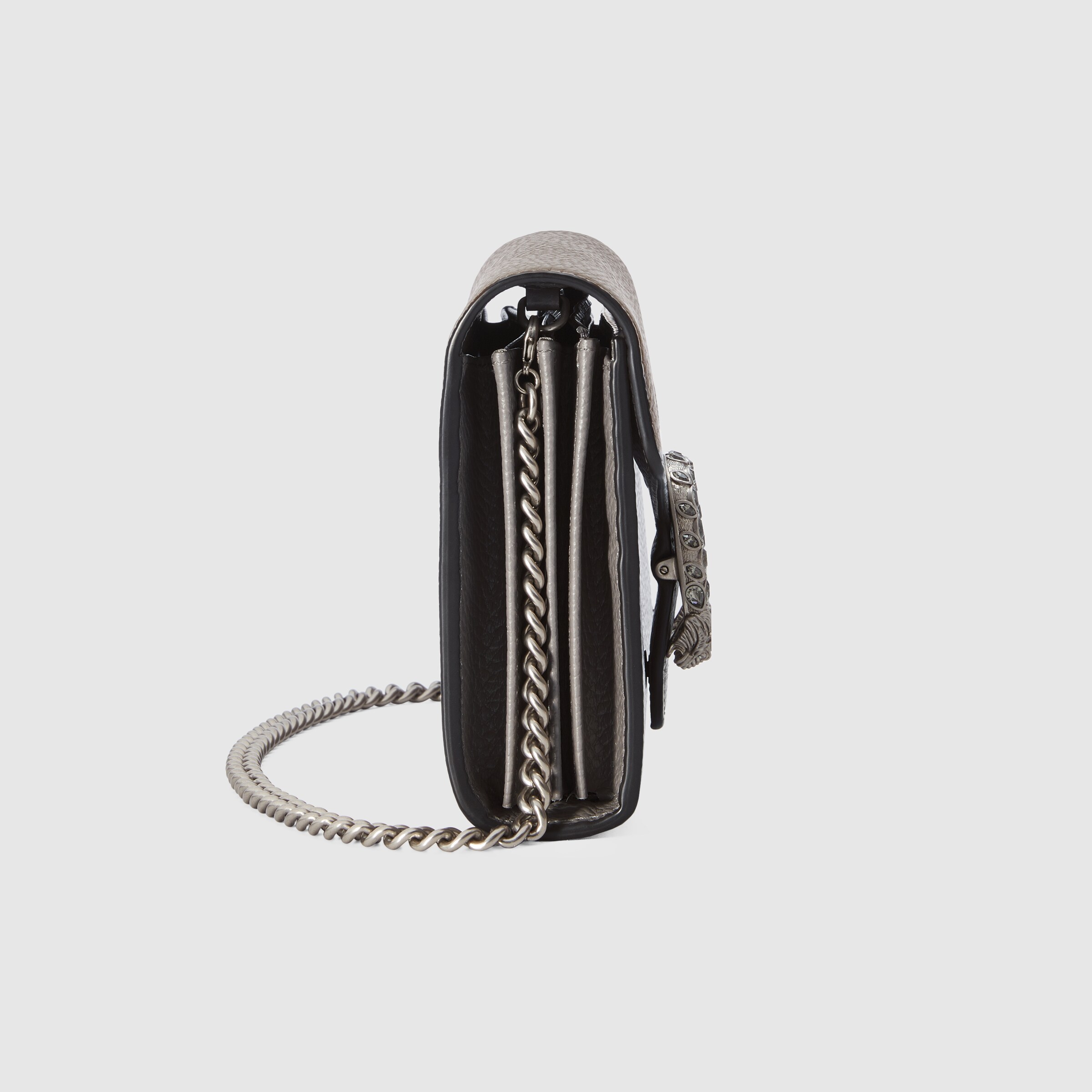 Dionysus mini chain bag in dusty grey leather | GUCCI® Australia