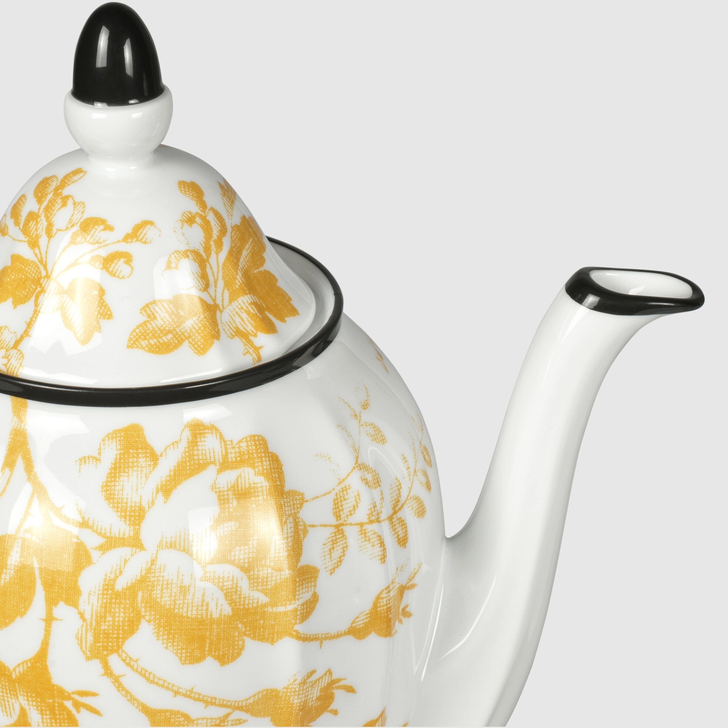 Herbarium coffee pot in yellow porcelain | GUCCI® US