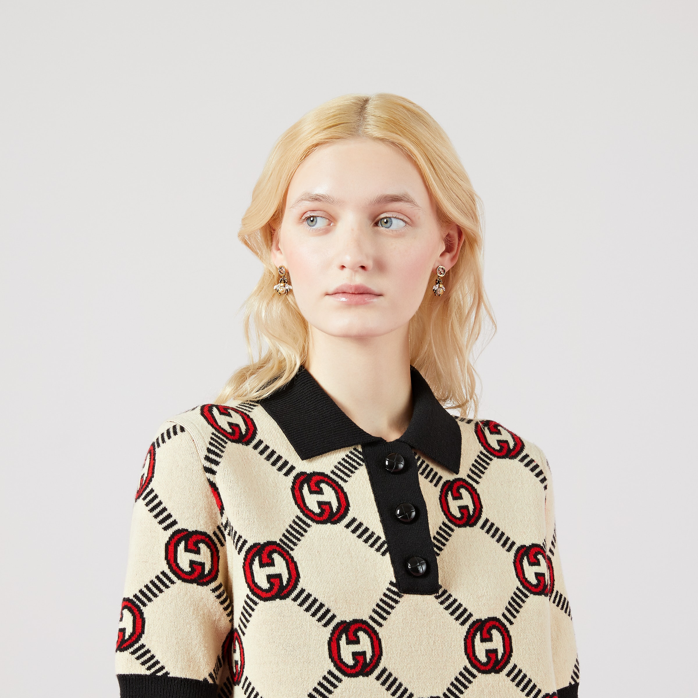 Abito polo reversibile GG in multicolore | GUCCI® Italia