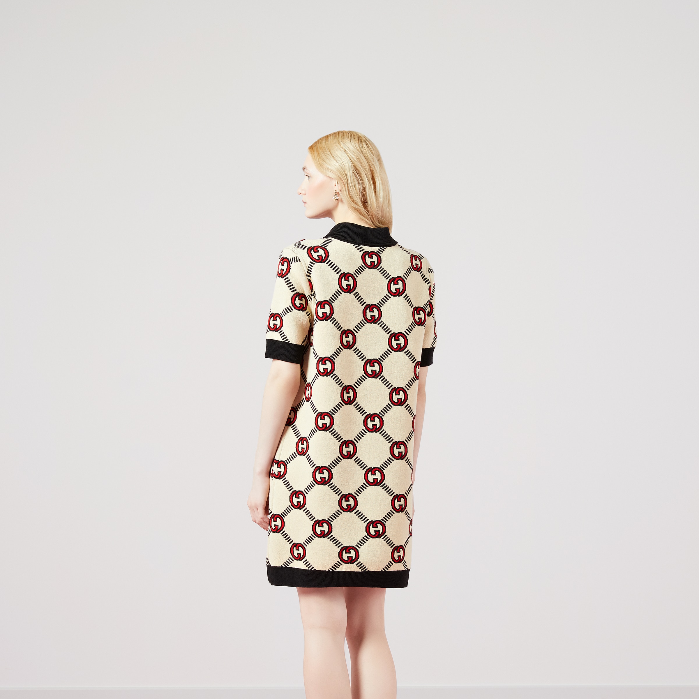 Abito polo reversibile GG in multicolore | GUCCI® Italia