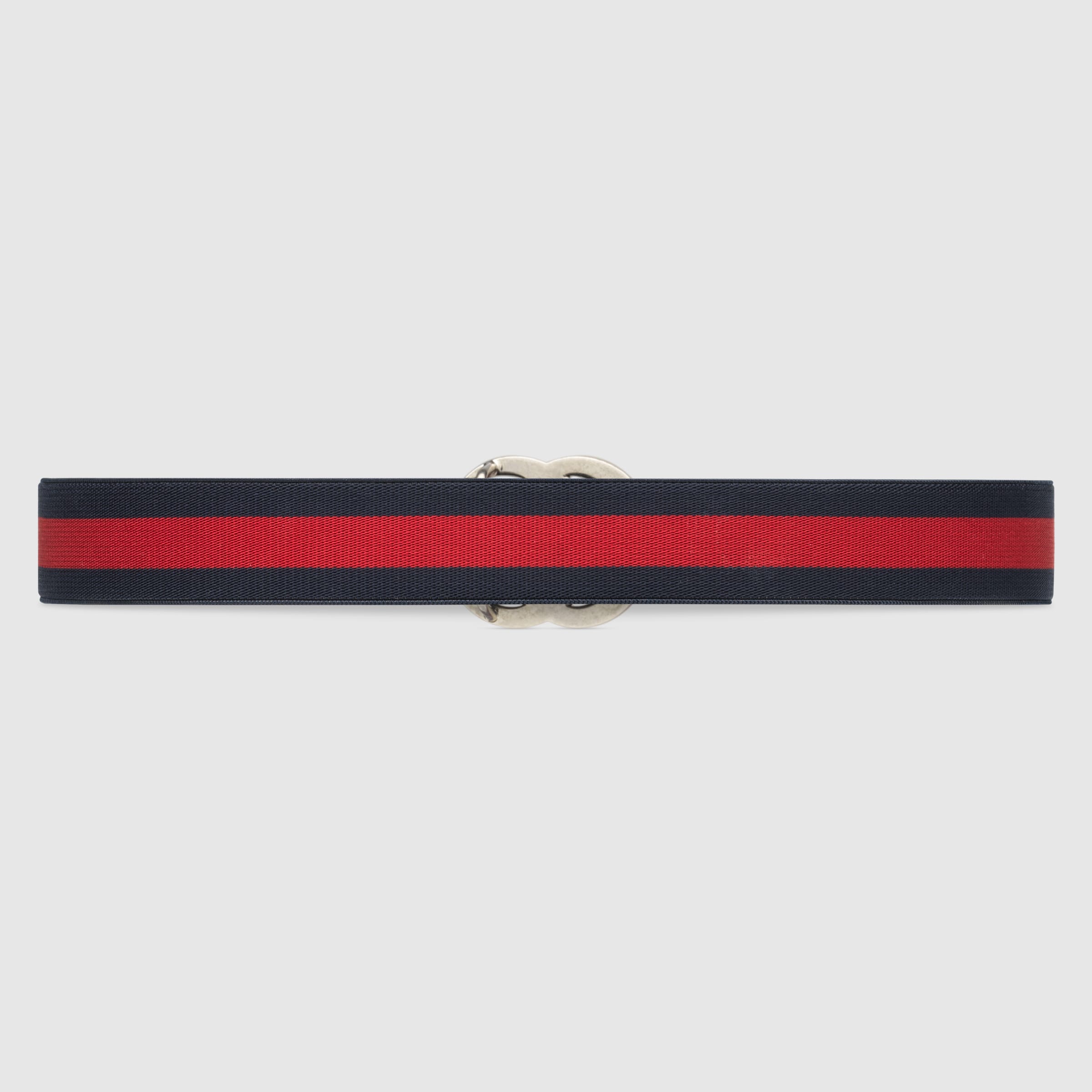 Blue And Red Web Children's Elastic Belt | GUCCI® US