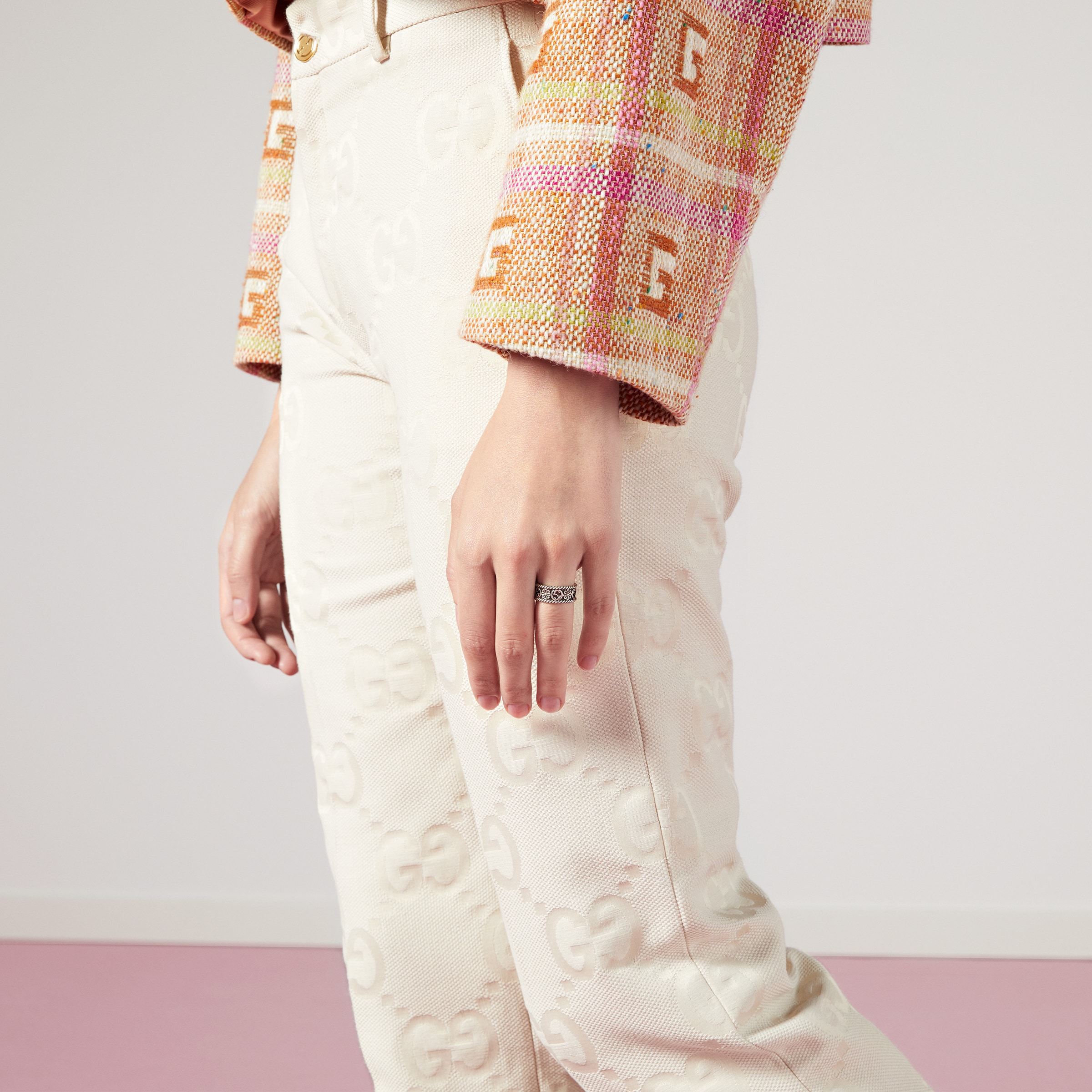 925 Sterling Silver Small Interlocking G Ring | GUCCI® NZ