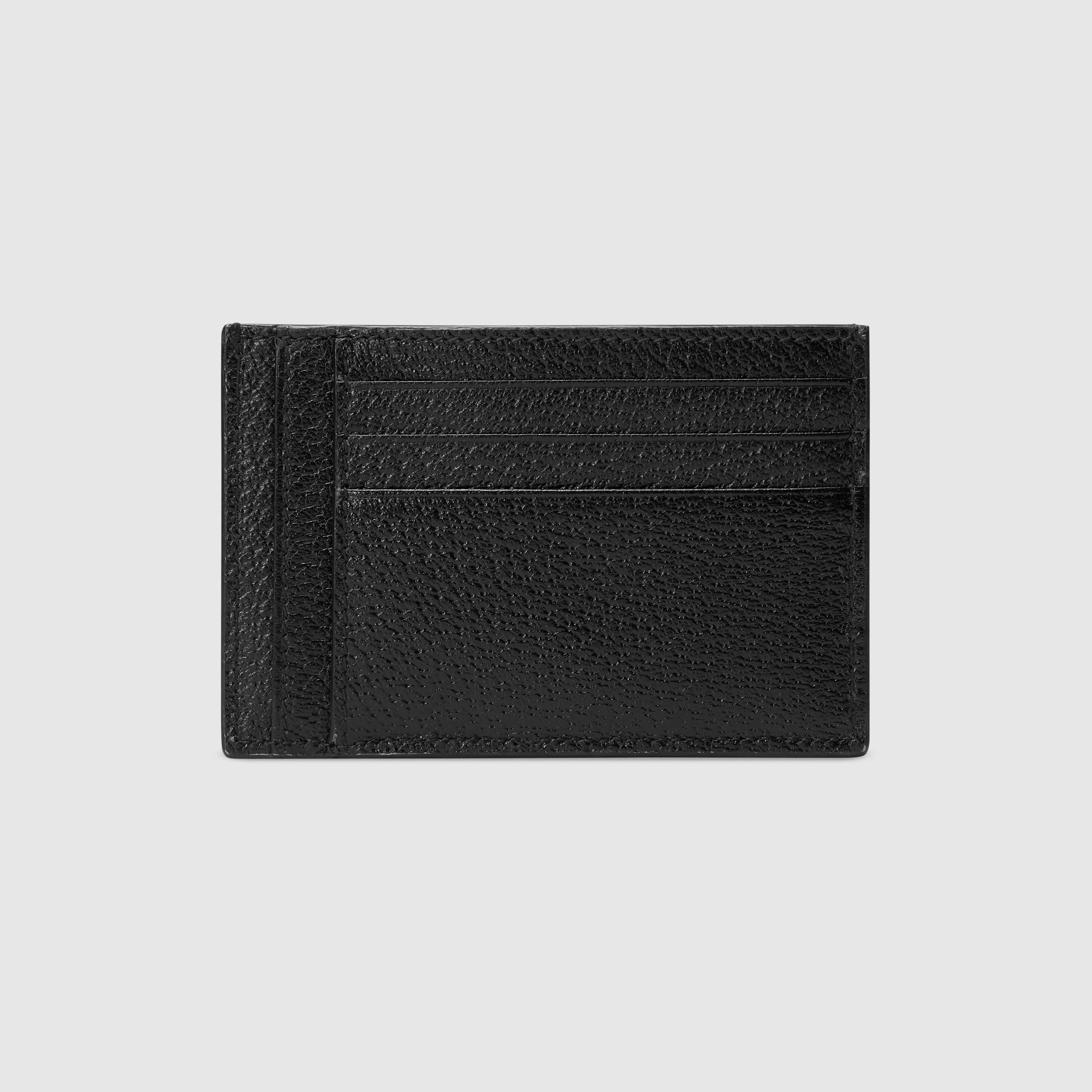 GG Marmont card case in black leather | GUCCI® US