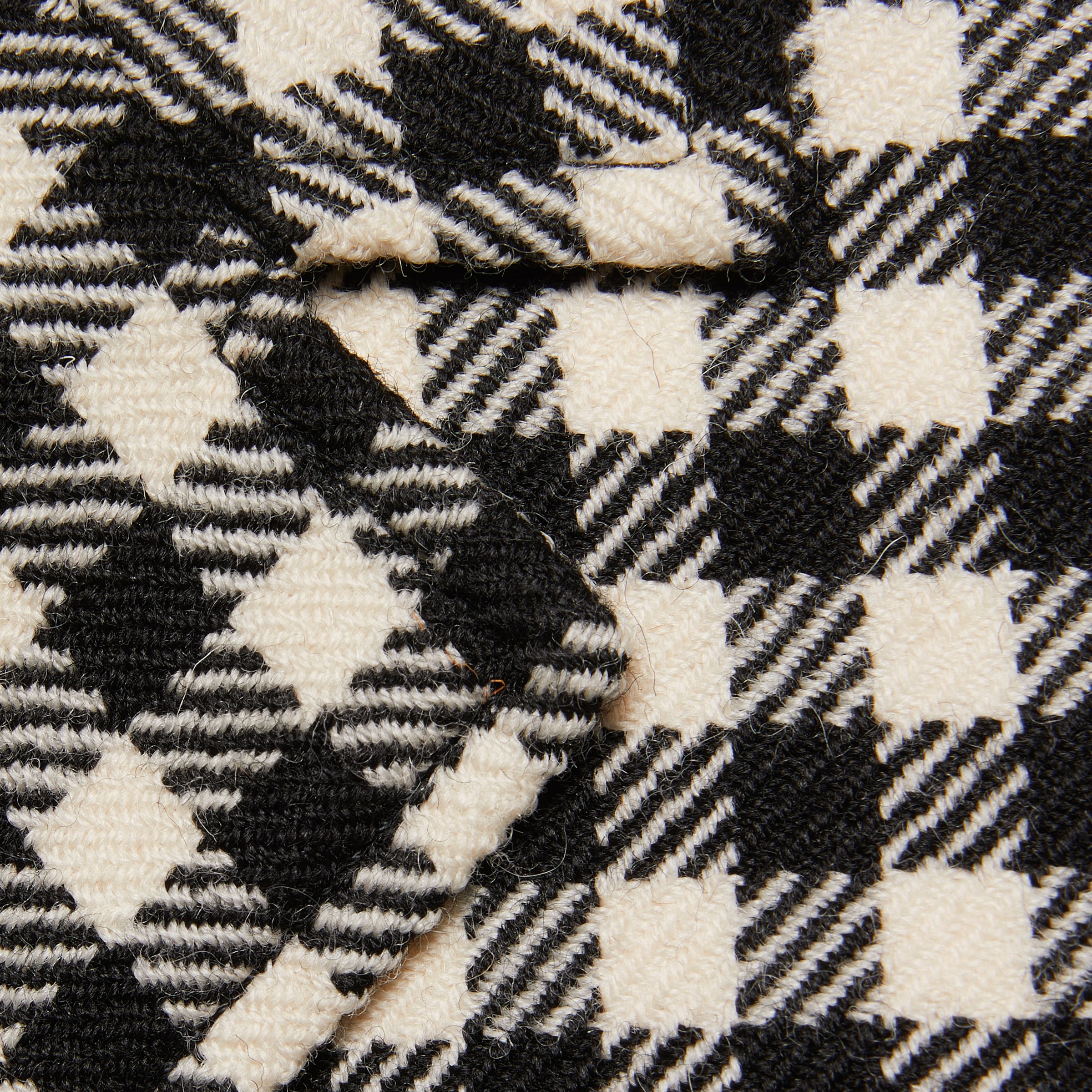 Children's gingham wool jacket in ivory and black | GUCCI® US