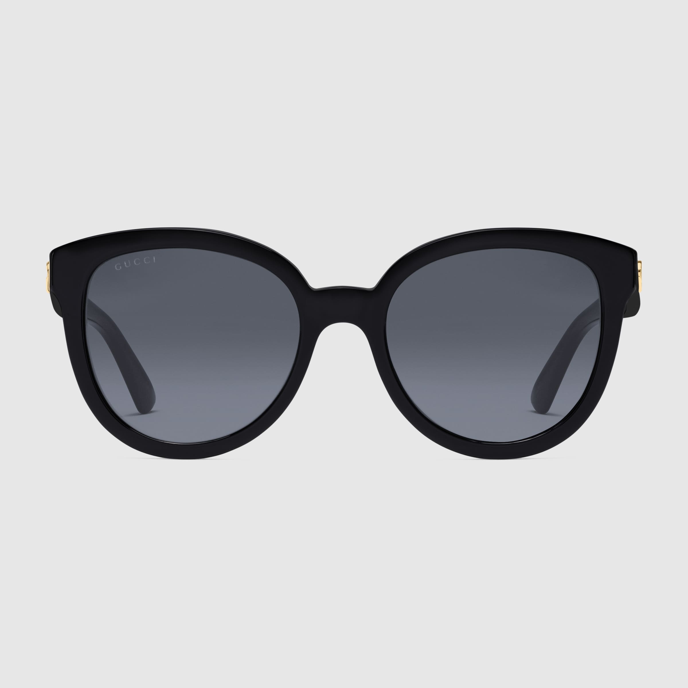 Cat Eye Sunglasses In Black Acetate Gucci® Us