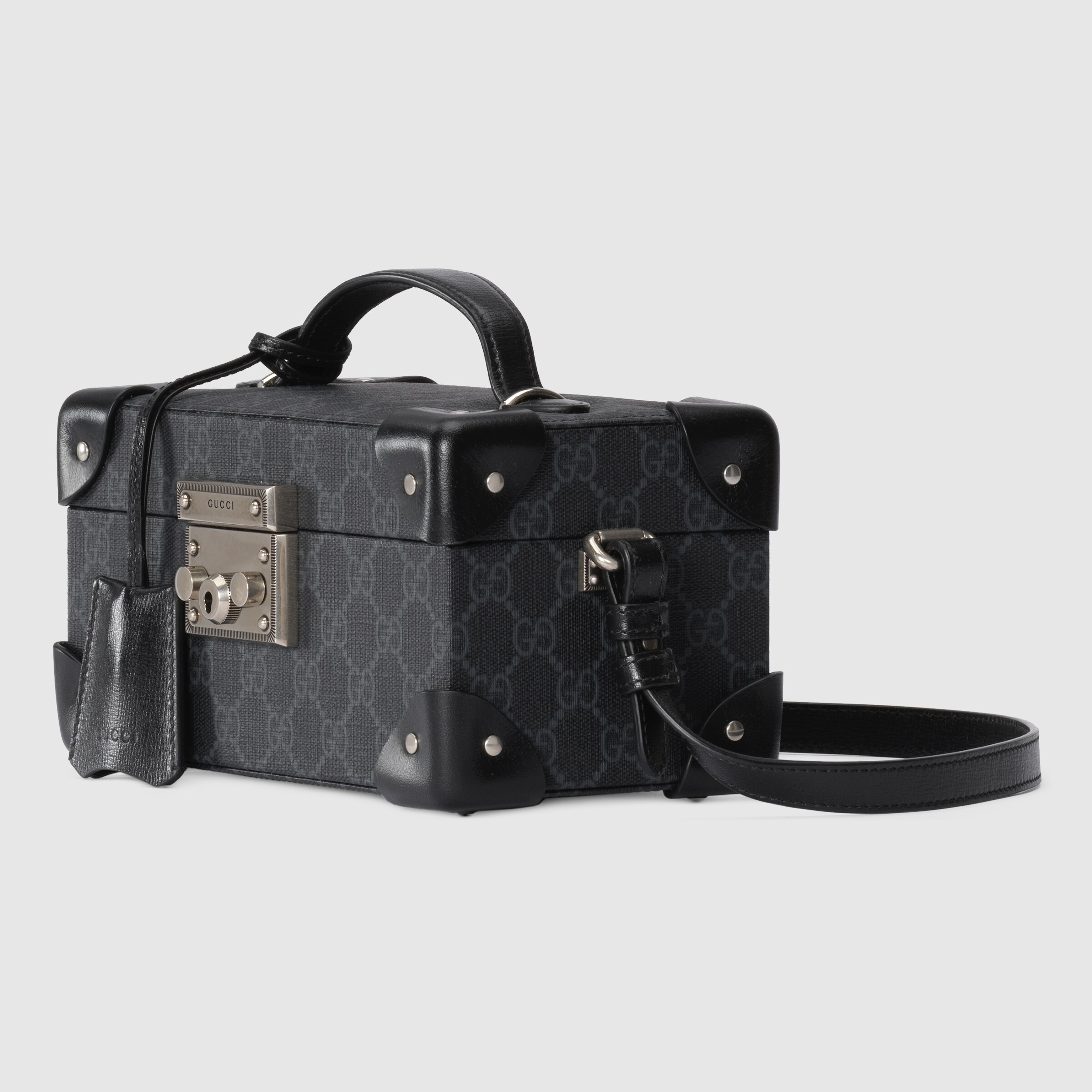 GG rigid watch case in black Supreme | GUCCI® Australia