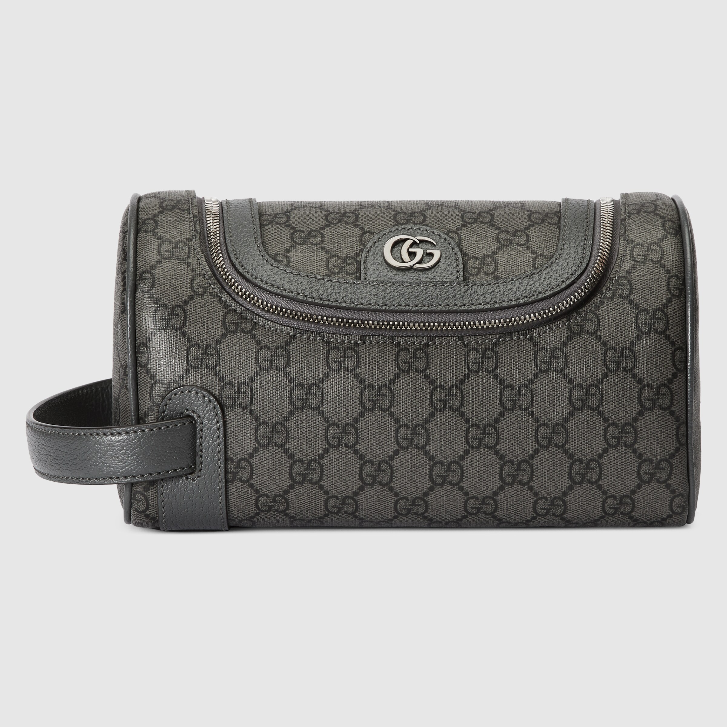 Ophidia toiletry case in grey and black Supreme | GUCCI® UK