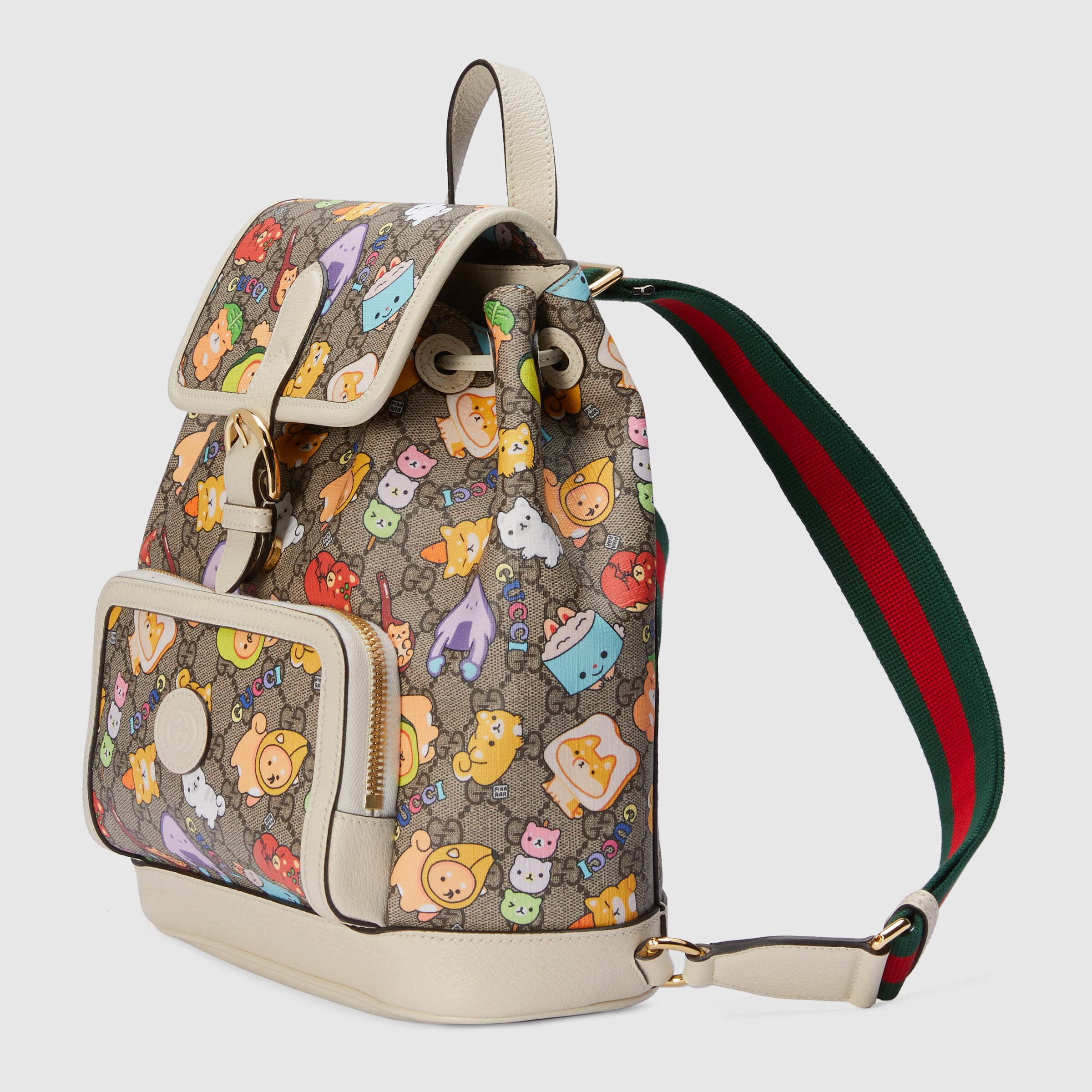 Gucci animal print backpack inbeige and ebony Supreme | GUCCI® MX