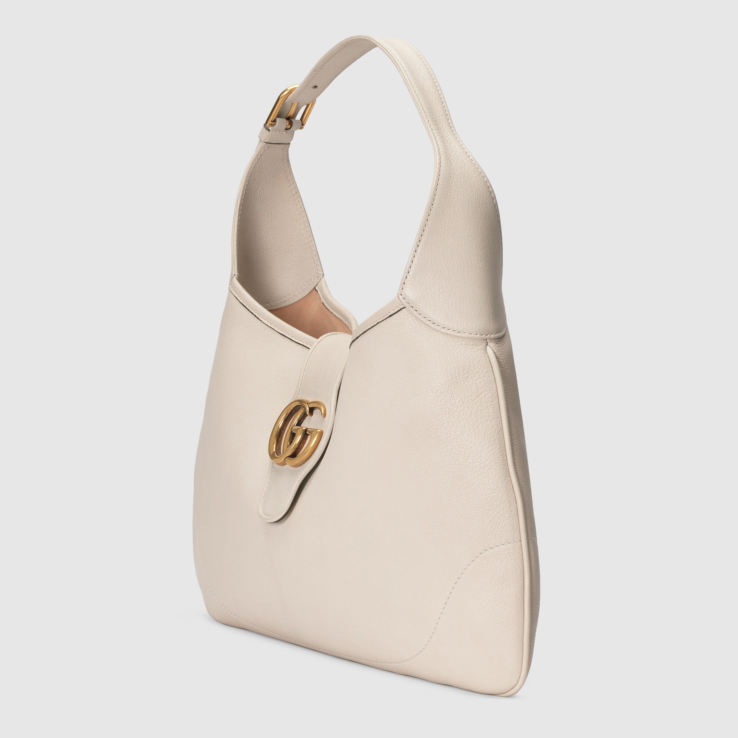 Aphrodite medium shoulder bag in white leather | GUCCI® TH