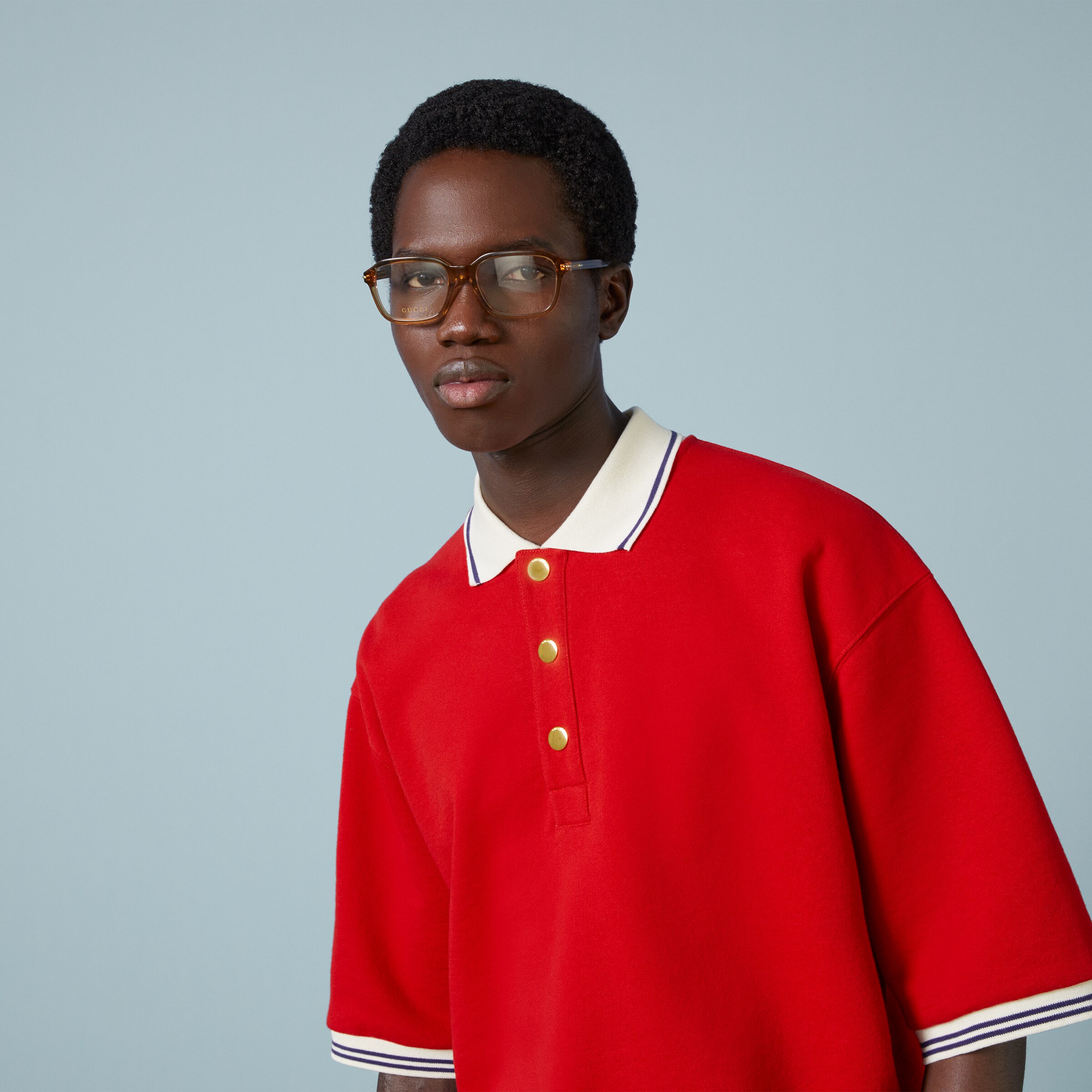 Cotton sweatshirt with horse print in red | GUCCI® Canada