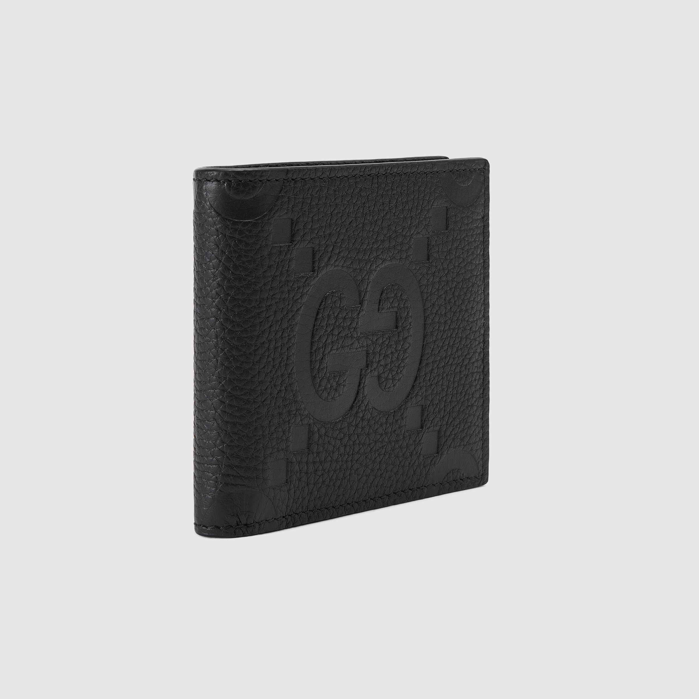 Jumbo GG coin wallet in black leather | GUCCI® AE