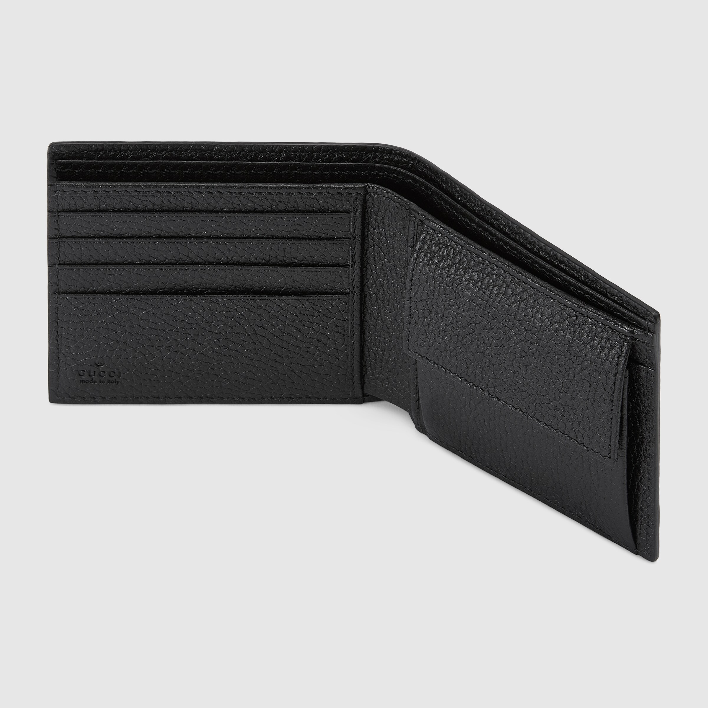 Jumbo GG coin wallet in black leather | GUCCI® AE