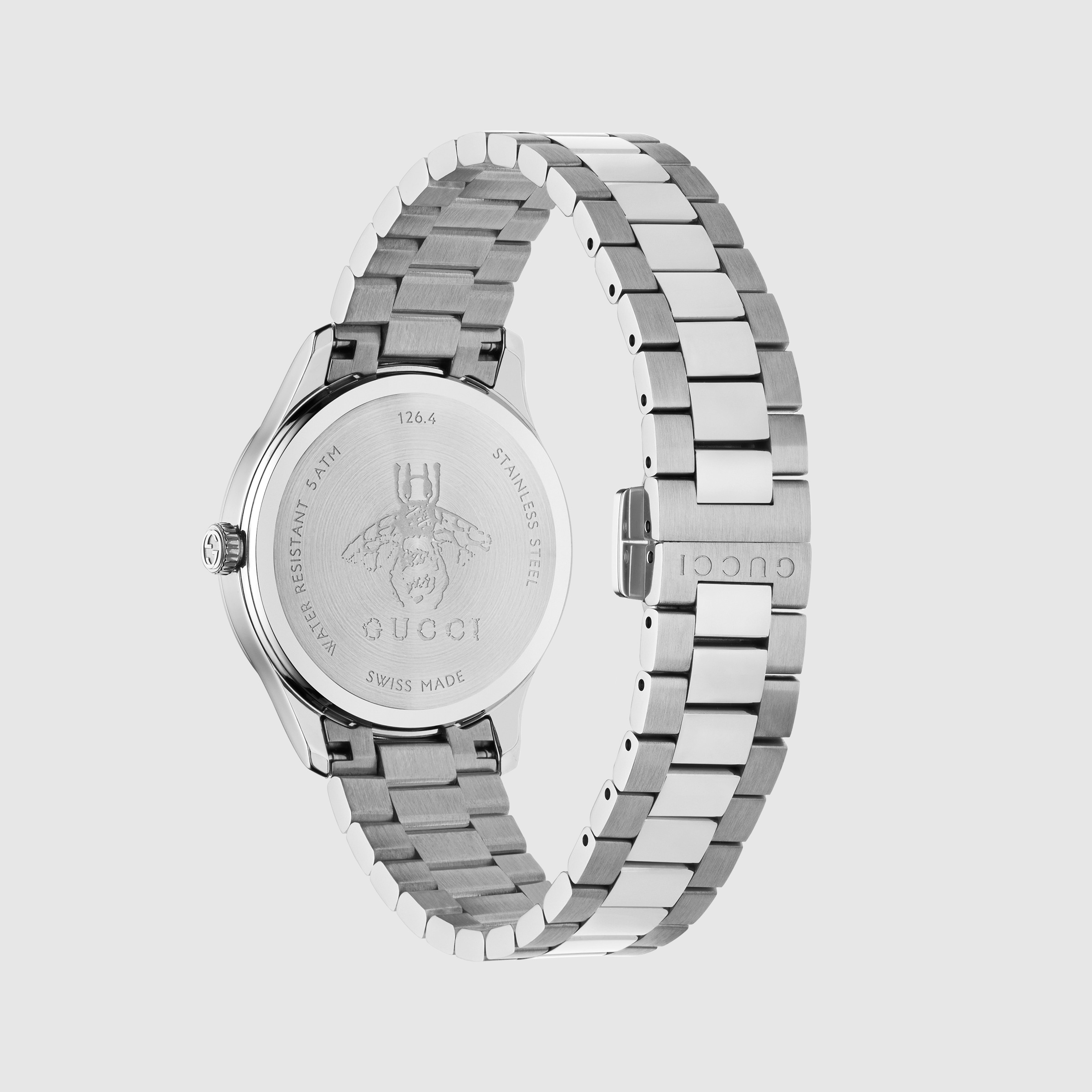 G-Timeless watch with bees, 32 mm in steel | GUCCI® Canada