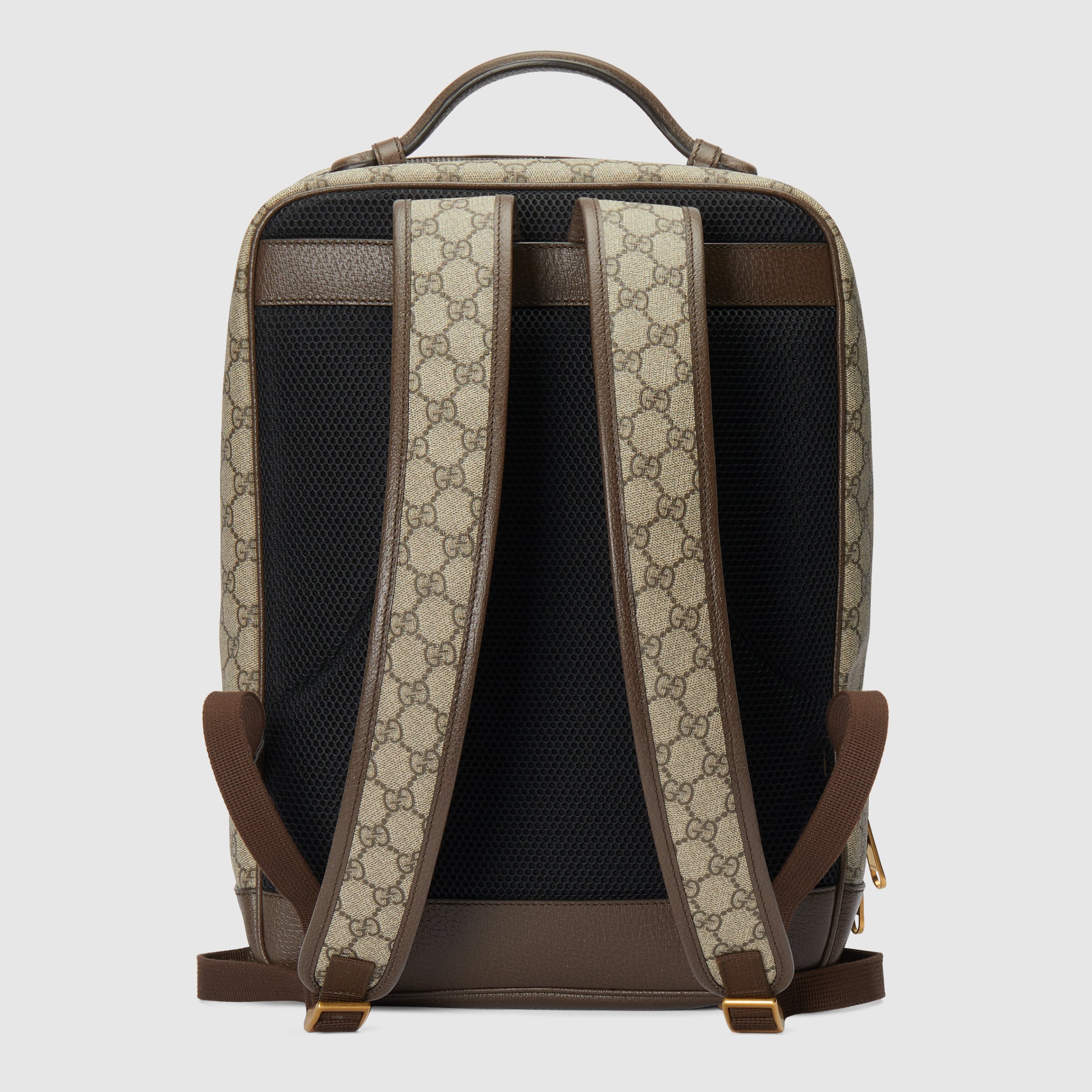 Ophidia GG medium backpack in beige and ebony Supreme | GUCCI® 香港