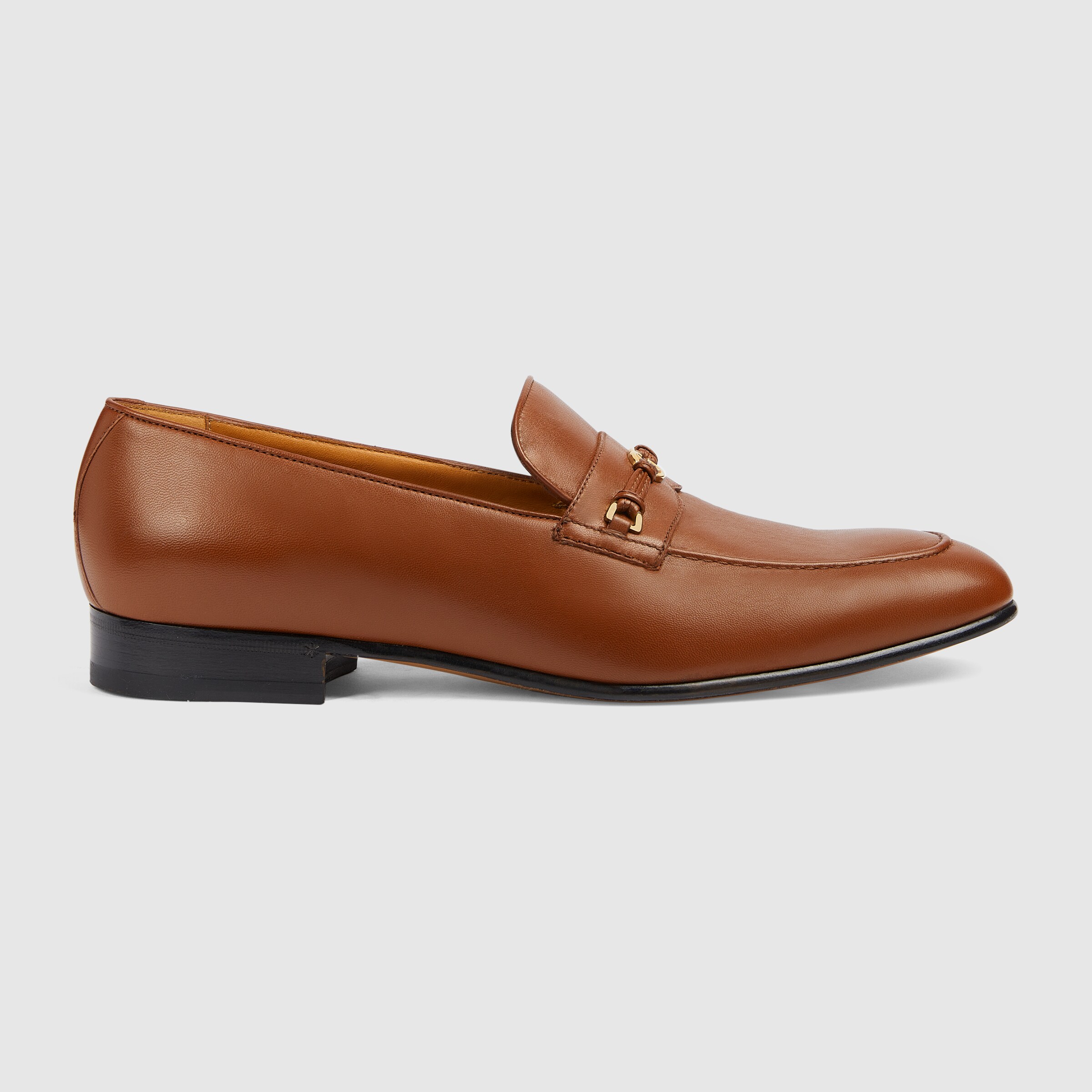 Men's loafer with Interlocking G in cuir leather | GUCCI® Canada