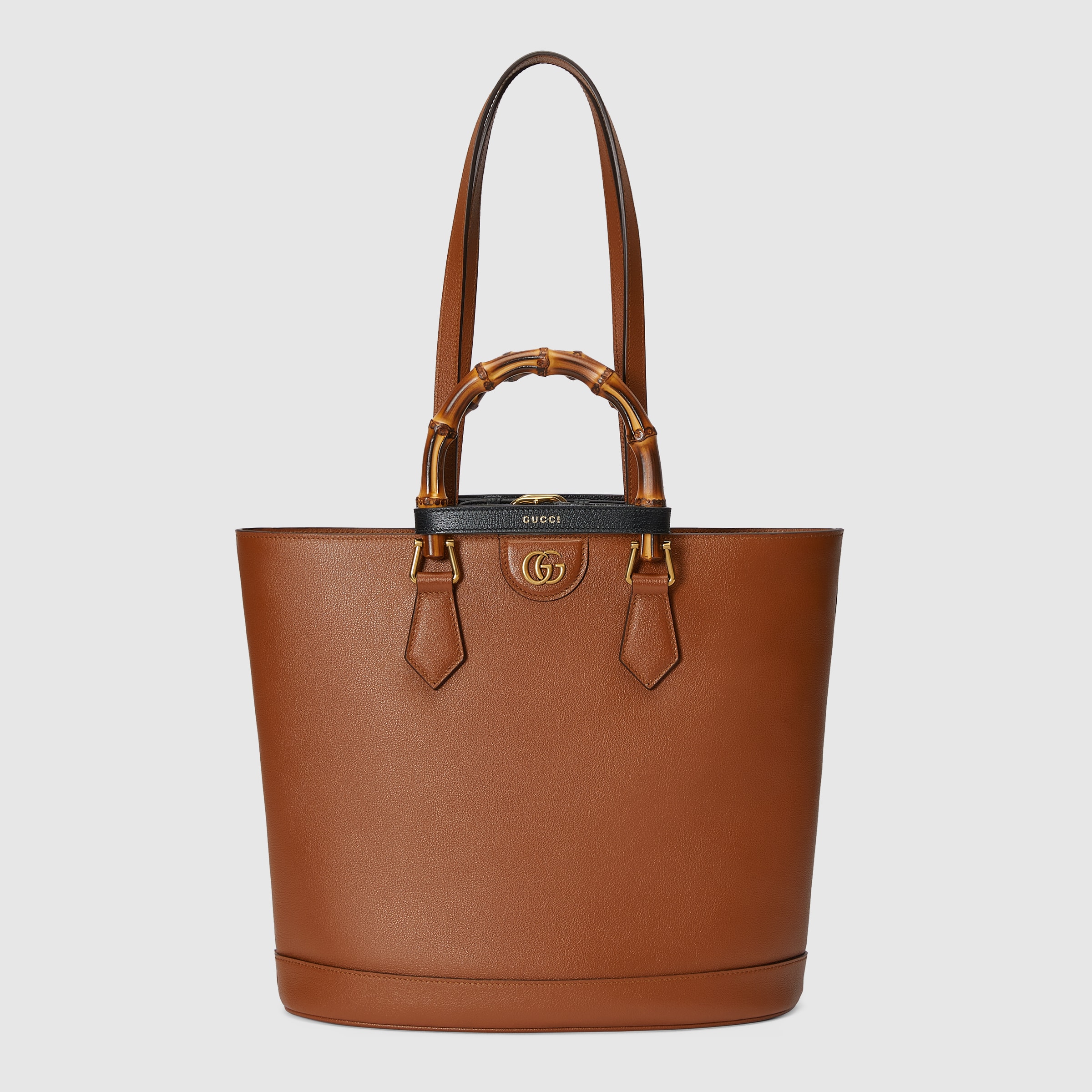 Bolso tote mediano Gucci Diana en piel color cuero | GUCCI® ES