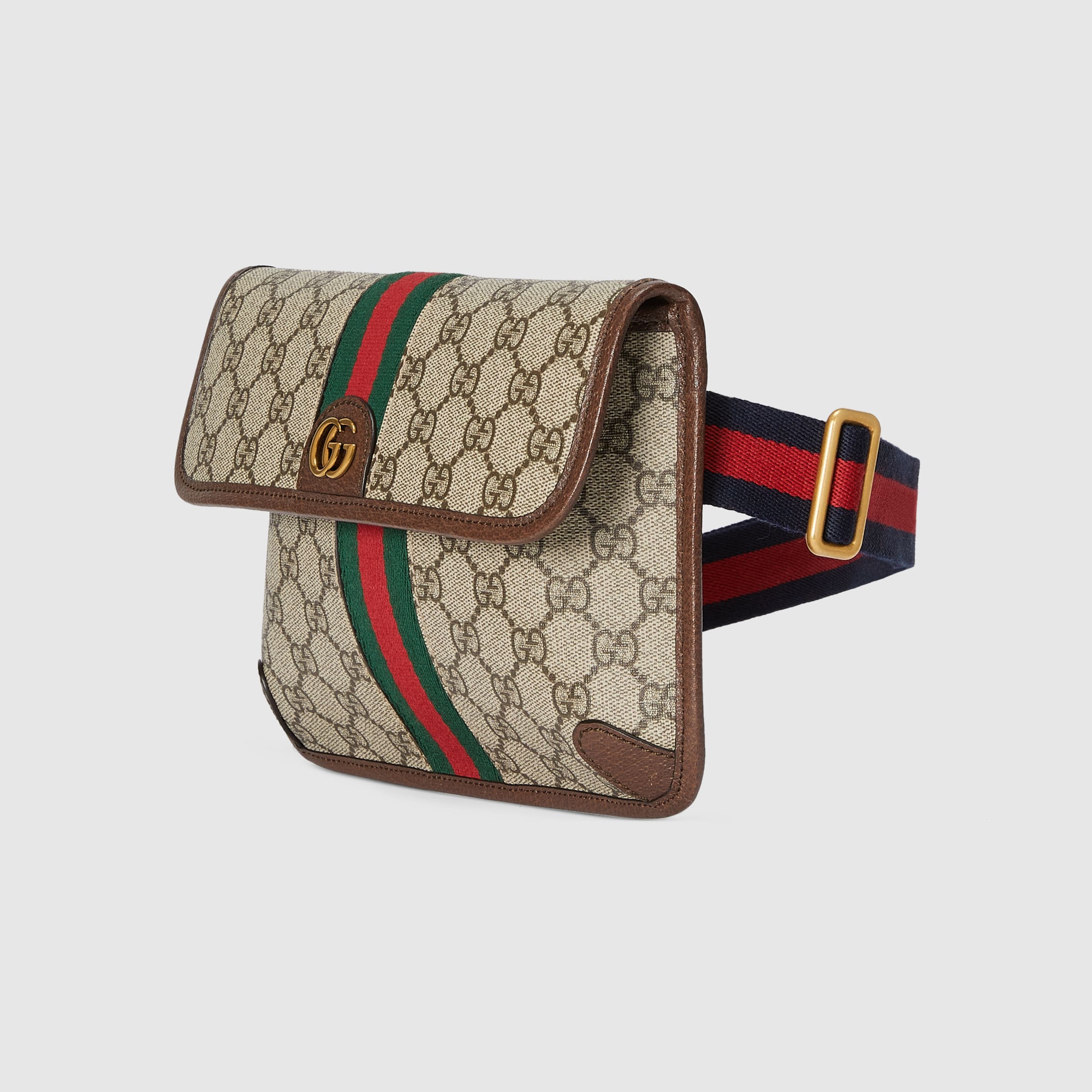 Ophidia small belt bag in beige and ebony Supreme | GUCCI® UK