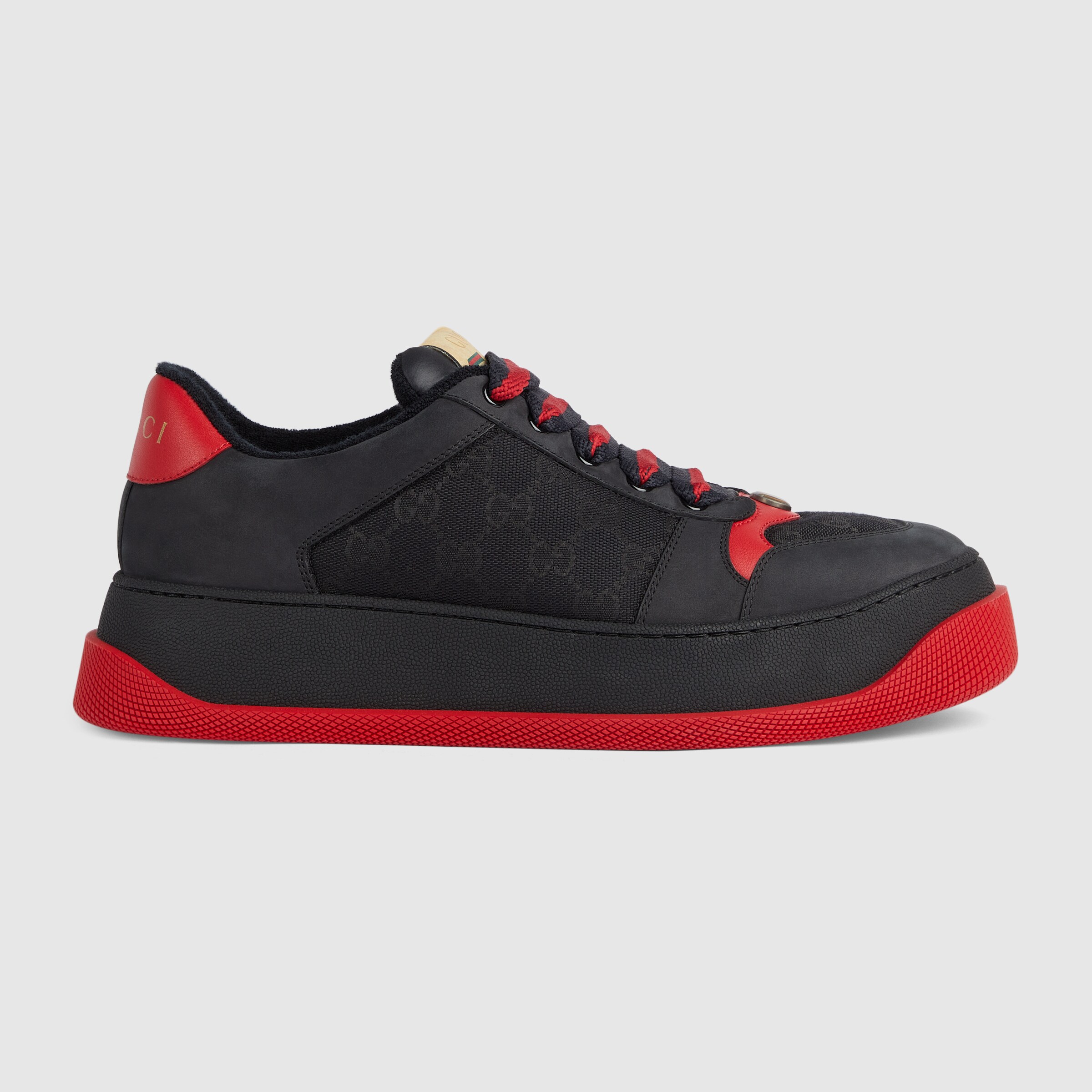 Men's Screener GG sneaker in black GG canvas | GUCCI® Canada
