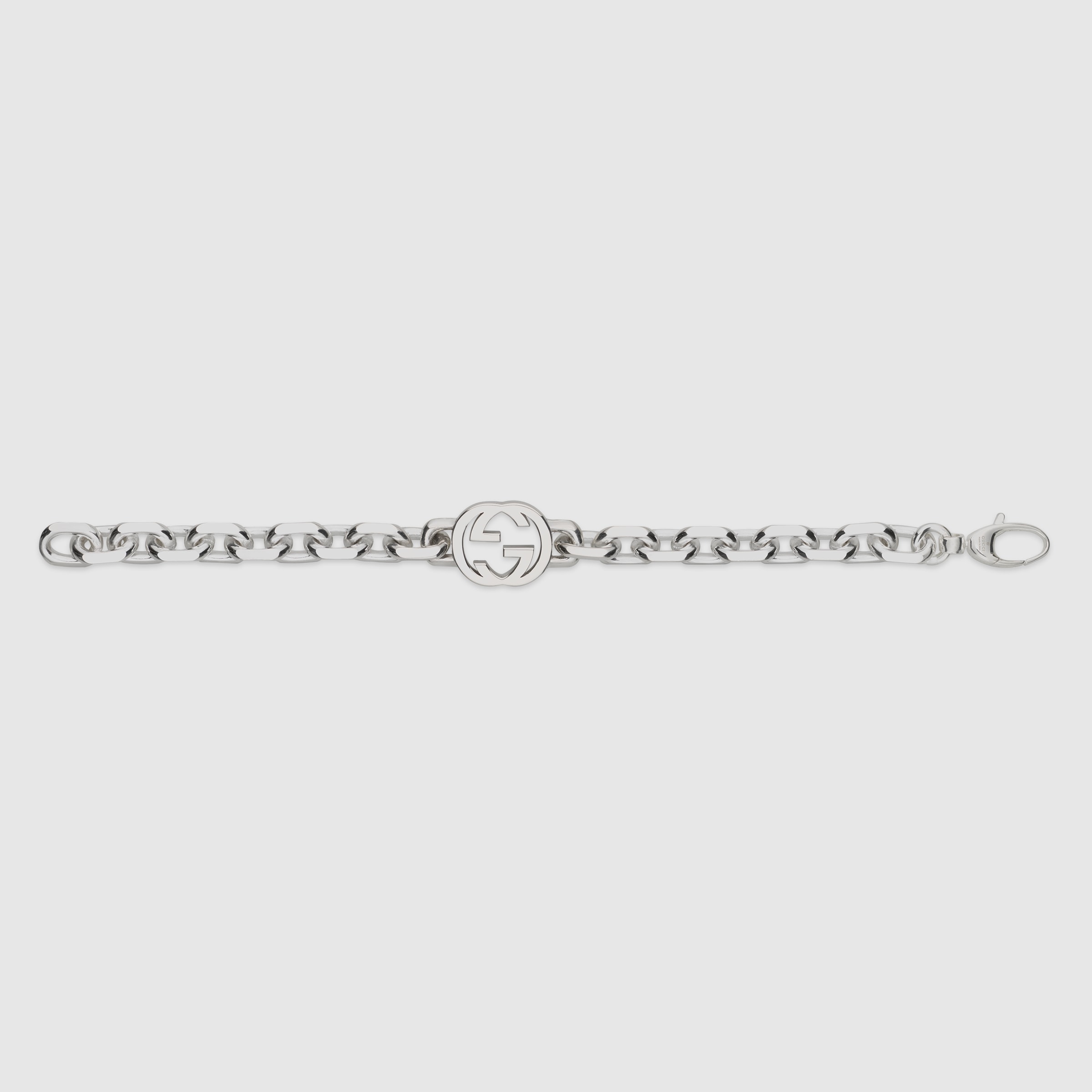 Gucci Interlocking chain bracelet in 925 sterling silver | GUCCI® US