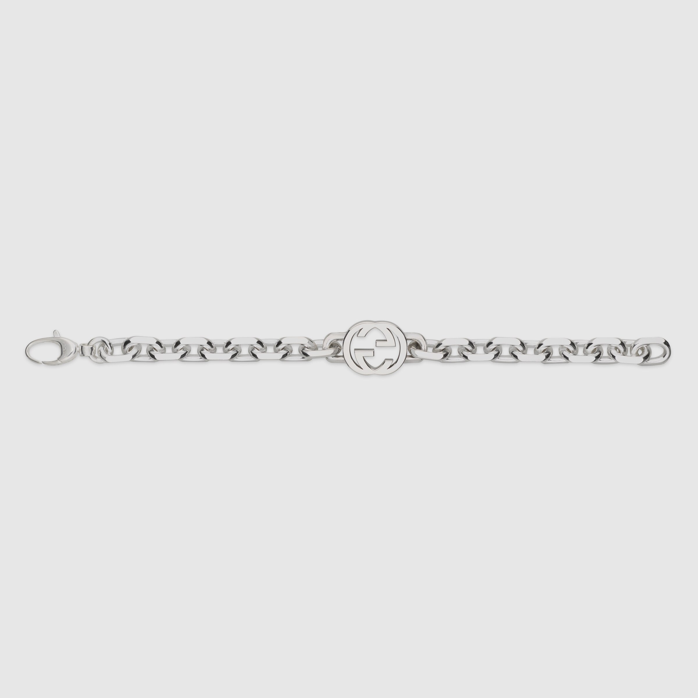 Gucci Interlocking chain bracelet in 925 sterling silver | GUCCI® US