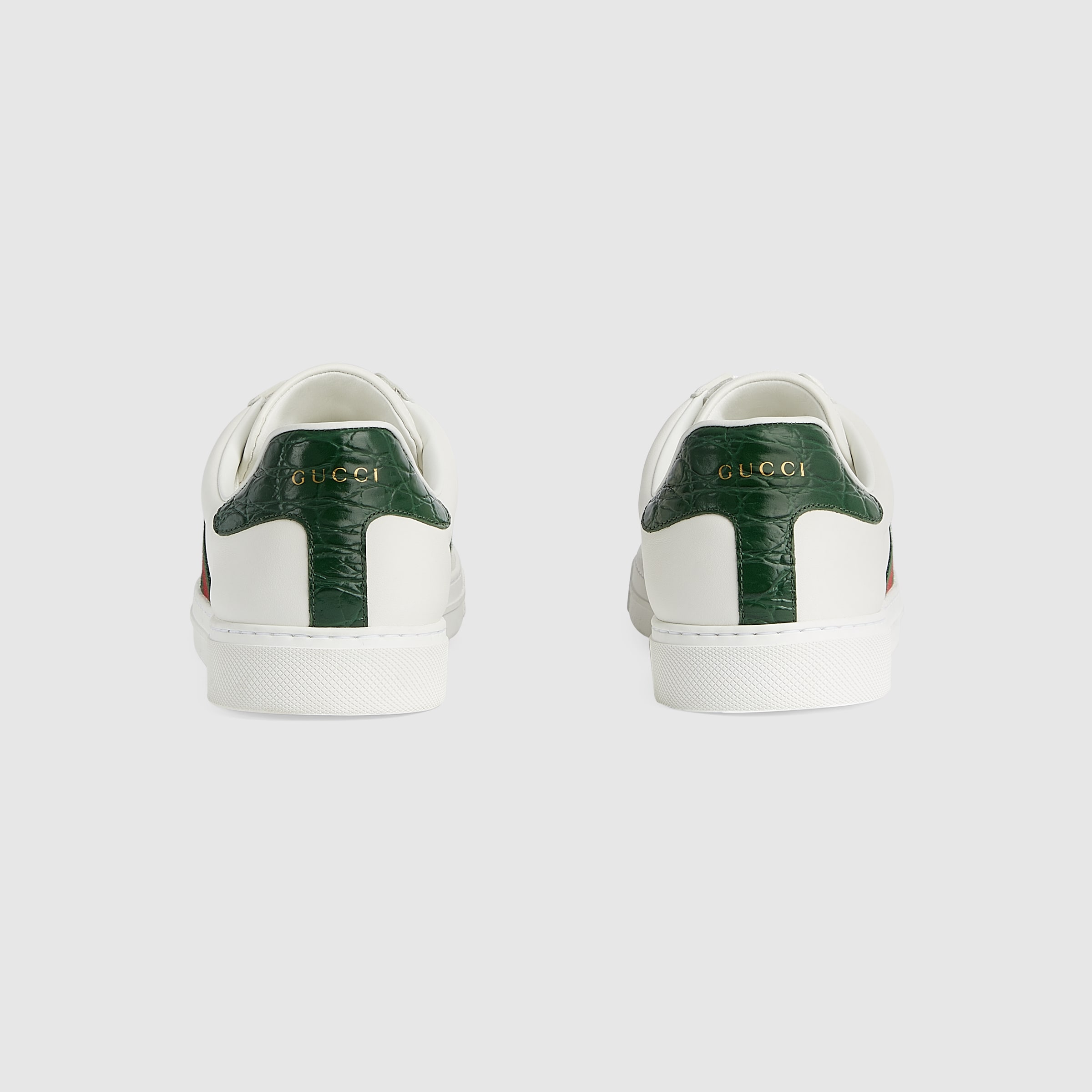 Men's Gucci Ace sneaker with Web in white leather | GUCCI® AE