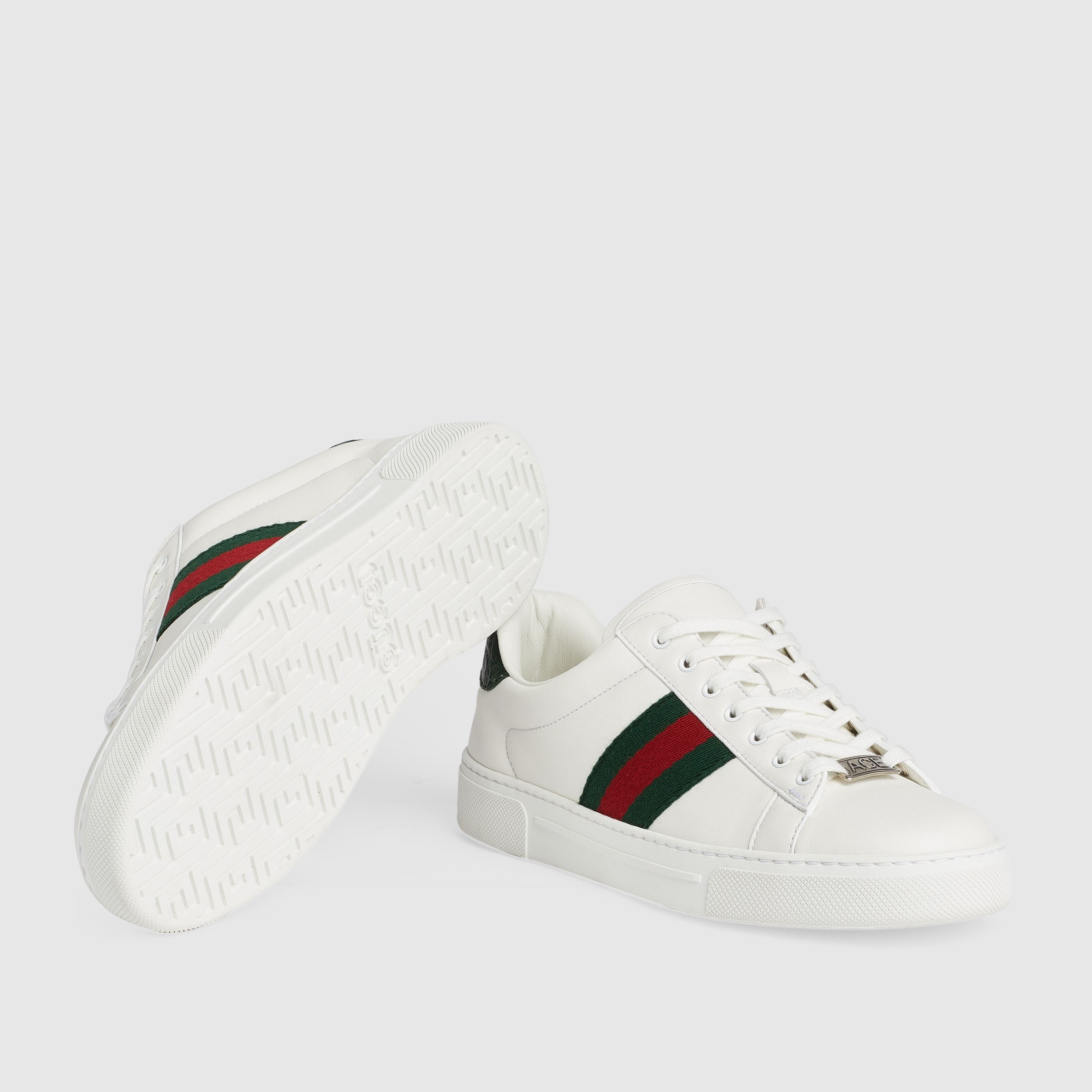 Women's Gucci Ace sneaker with Web in white leather | GUCCI® Australia