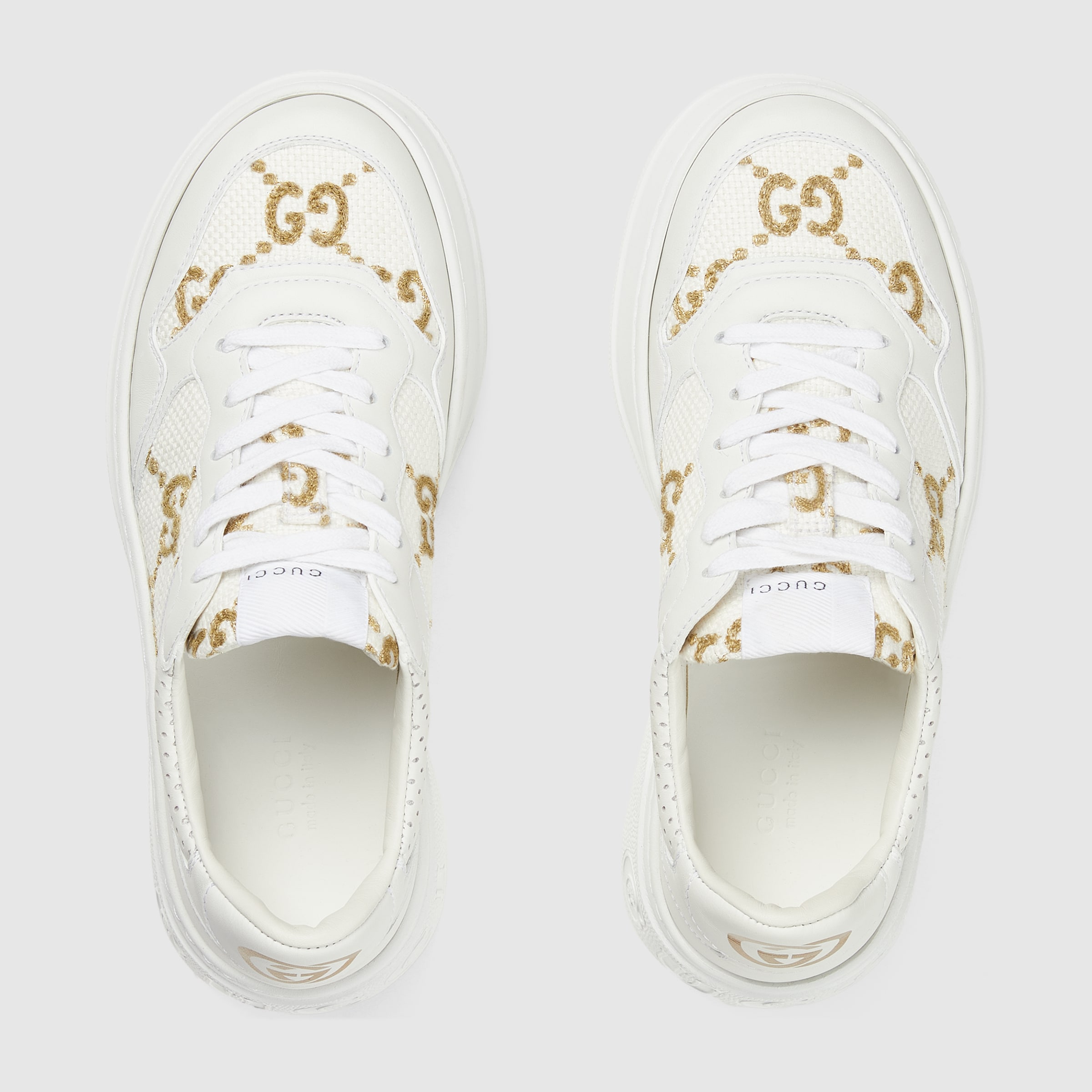 Women's GG trainer in white leather | GUCCI® ZA