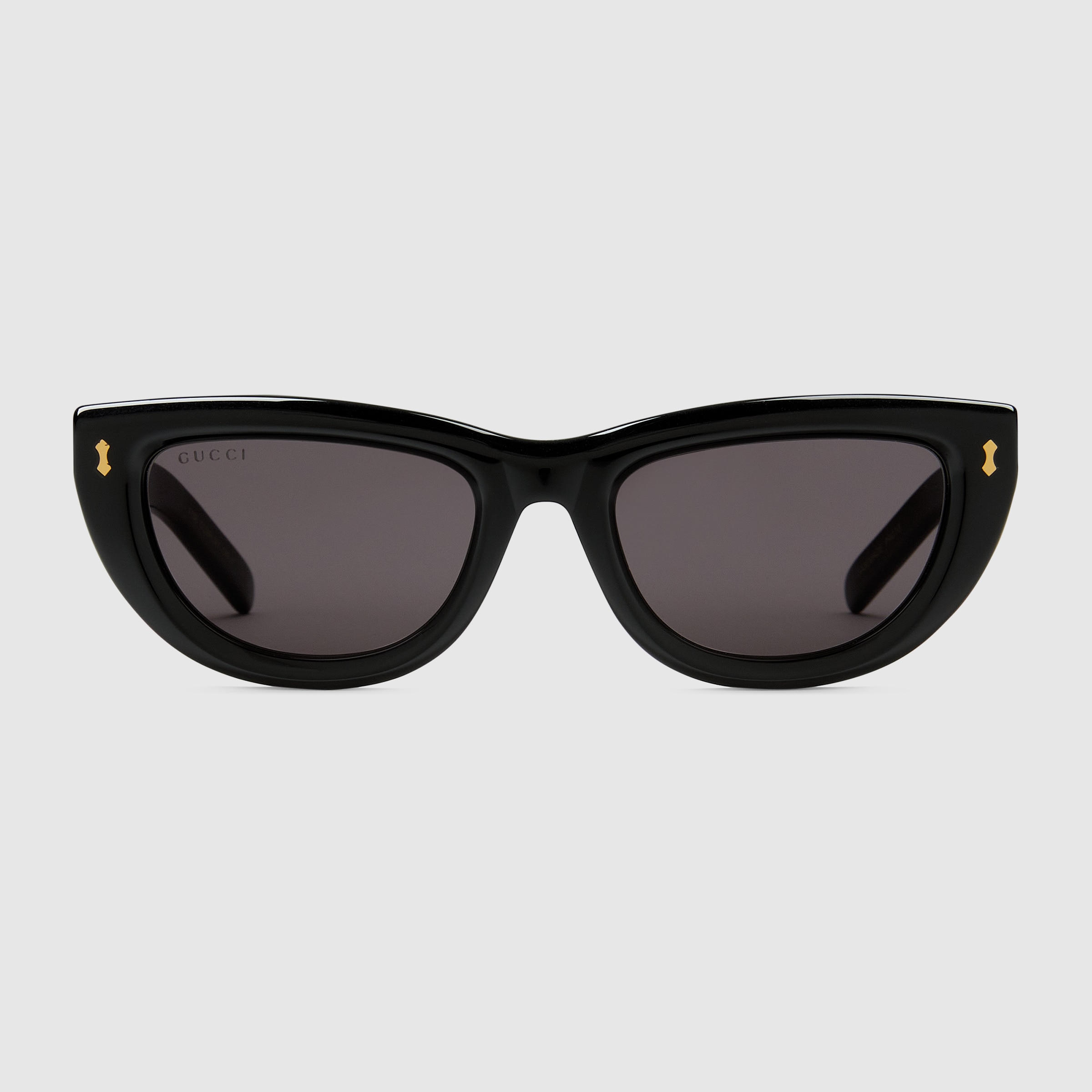 Cat-eye frame sunglasses in black acetate | GUCCI® Canada
