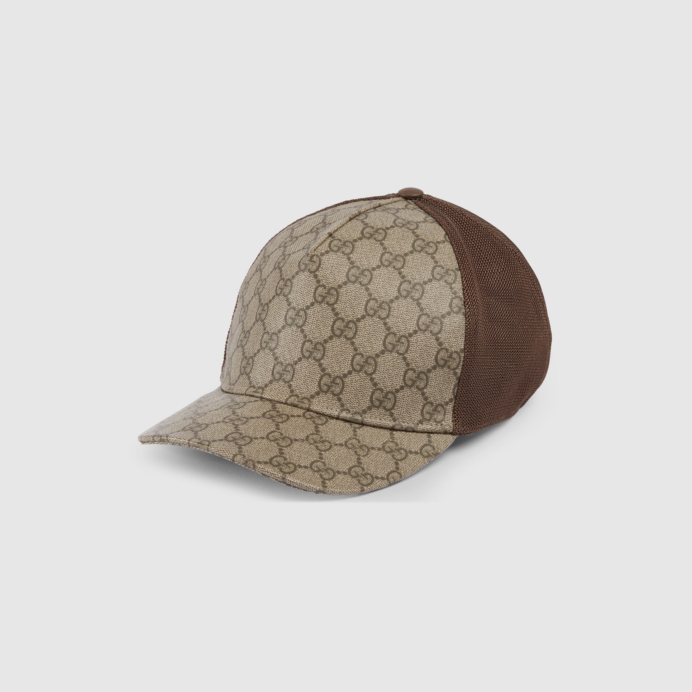 Casquette en toile GG Supreme en toile Supreme Tender beige et ébène | GUCCI® FR