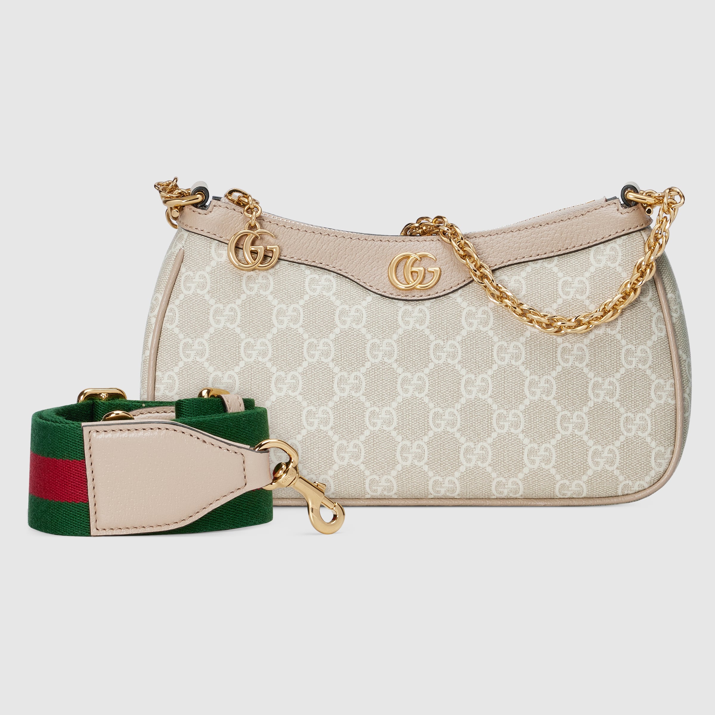 Ophidia small shoulder bag in beige and white GG Supreme | GUCCI® Australia