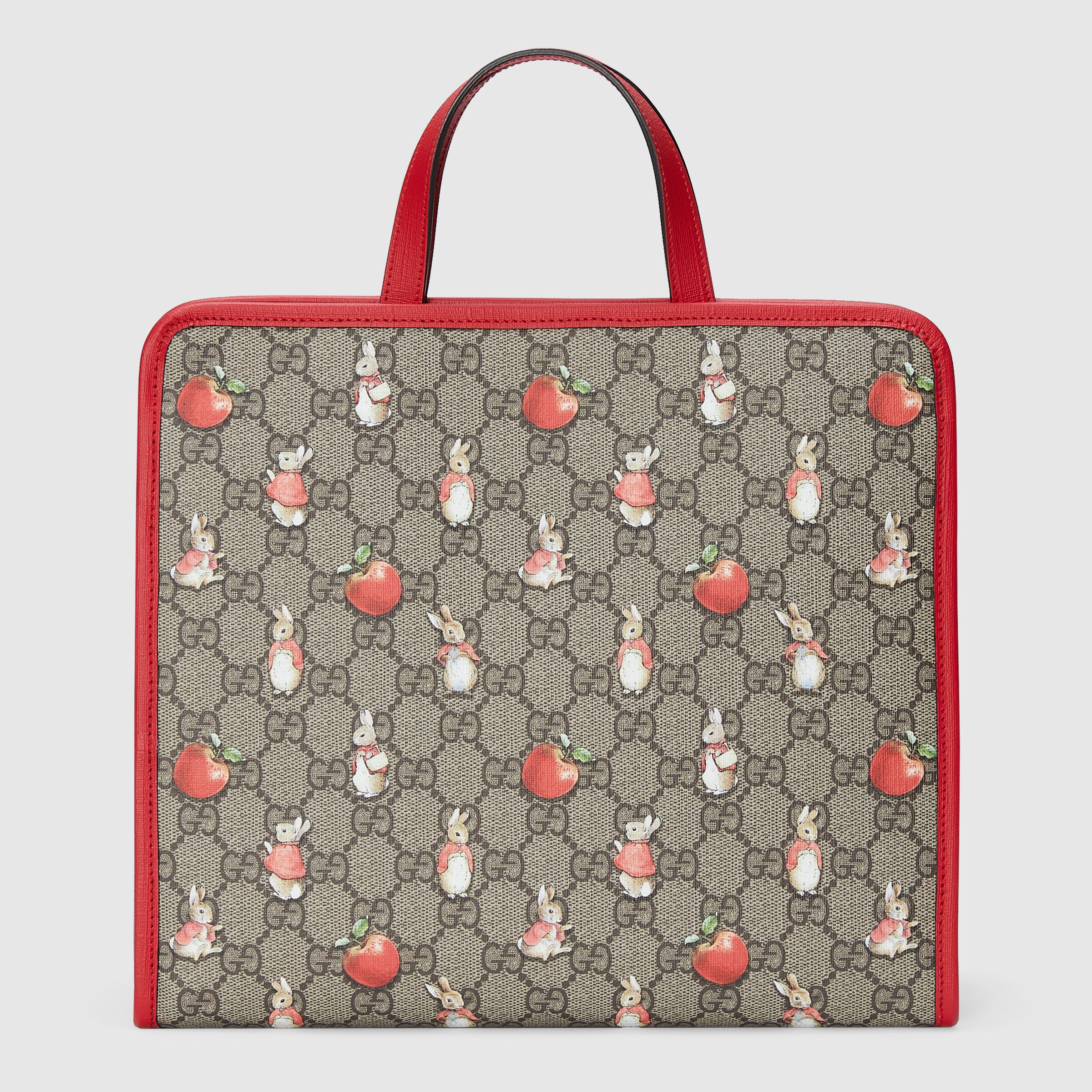 米色及烏木色SupremePeter Rabbit™ x Gucci手挽袋 | GUCCI® 香港