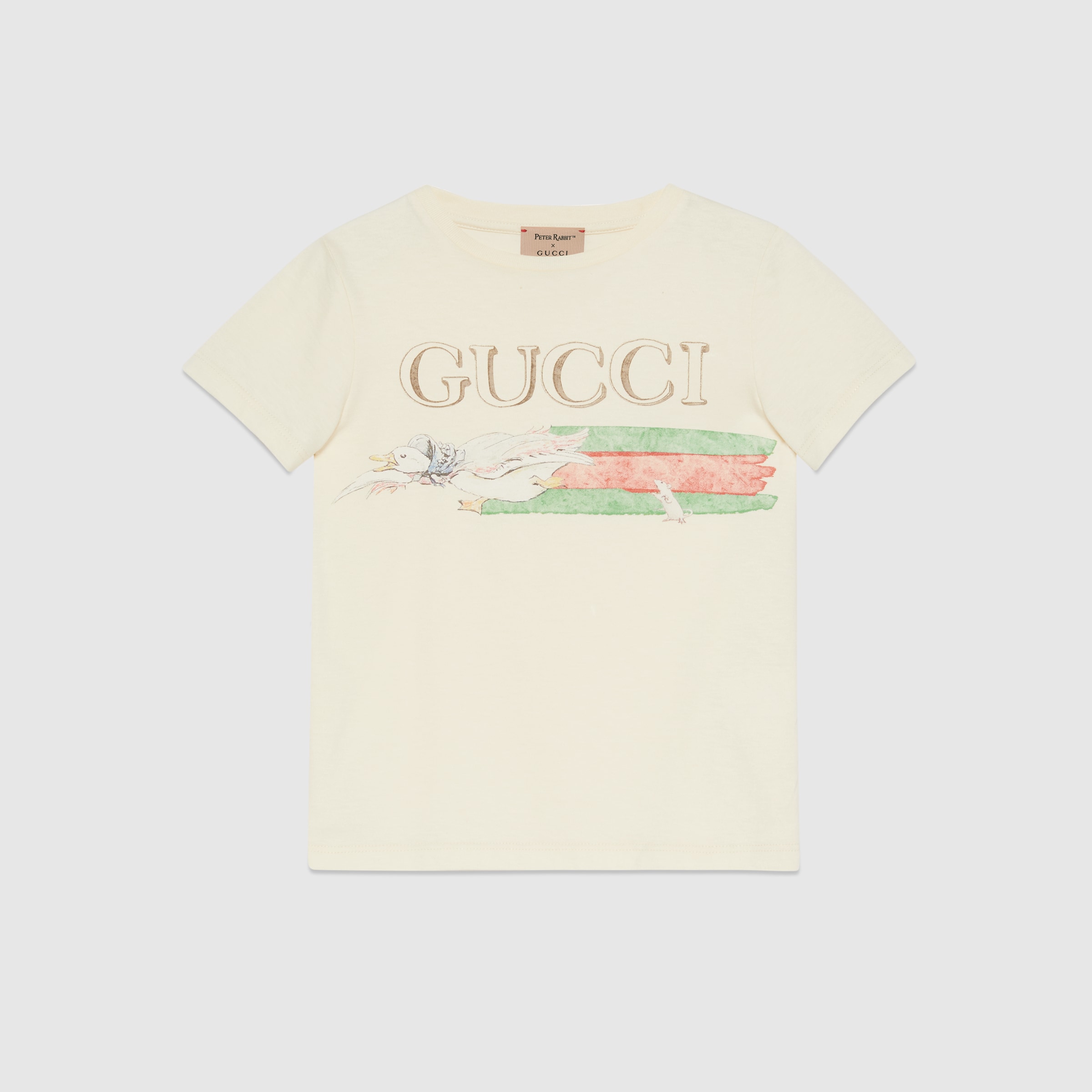 灰白色Peter Rabbit™ x GucciT恤 | GUCCI® 香港