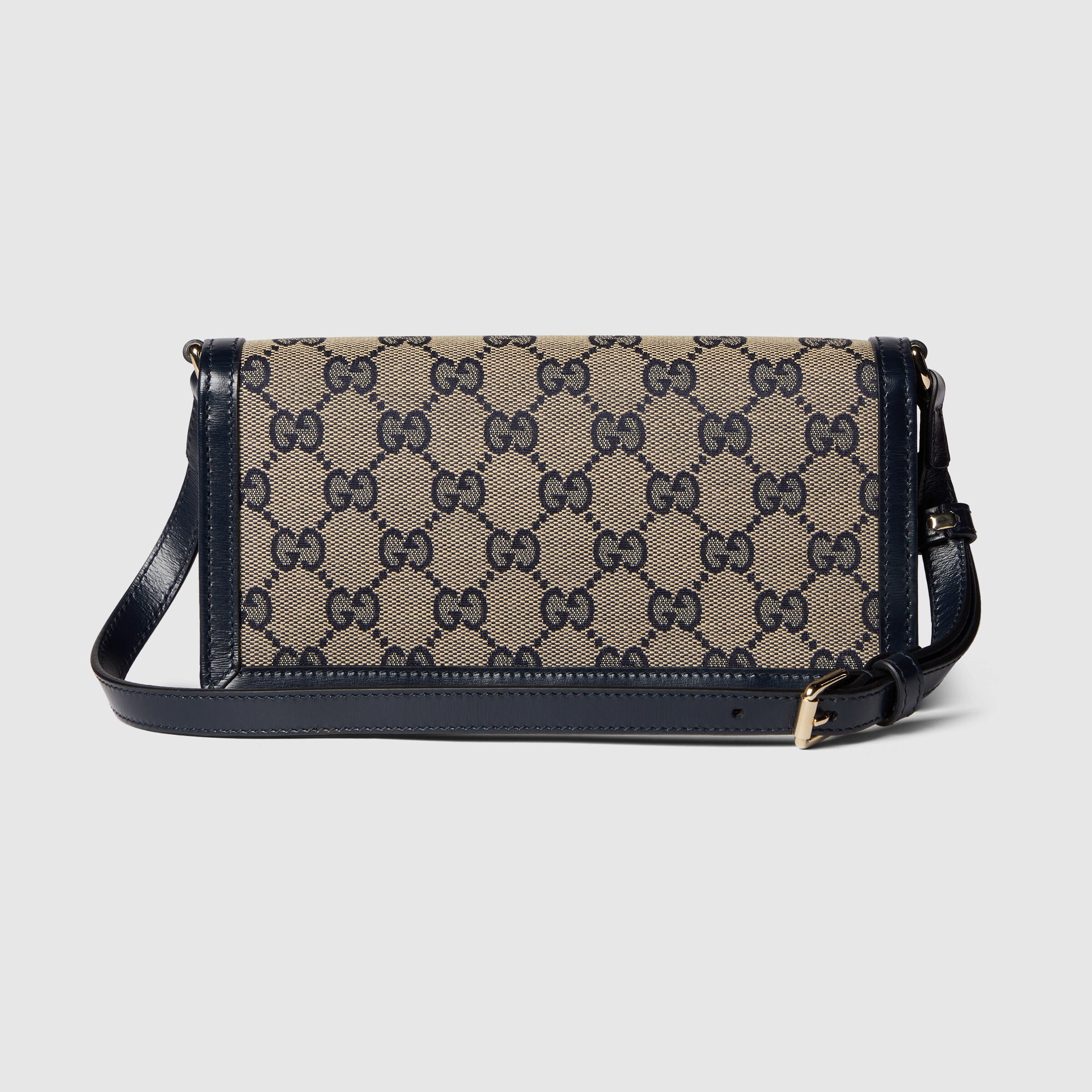 米色及藍色帆布Gucci Luce迷你肩揹袋 | GUCCI® 香港