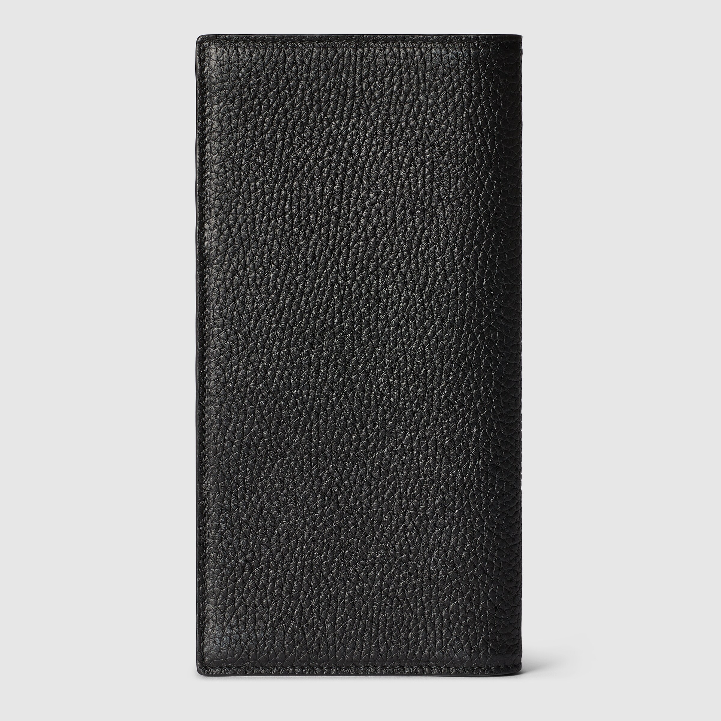 Long wallet with Gucci logo in black leather | GUCCI® US