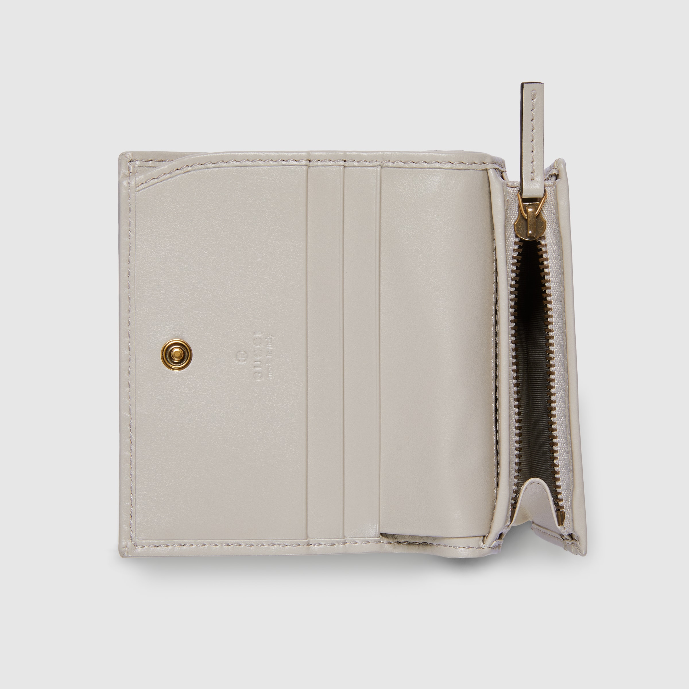 라이트 그레이 레더 [GG 마몽] 카드 케이스 지갑 | 구찌® 코리아