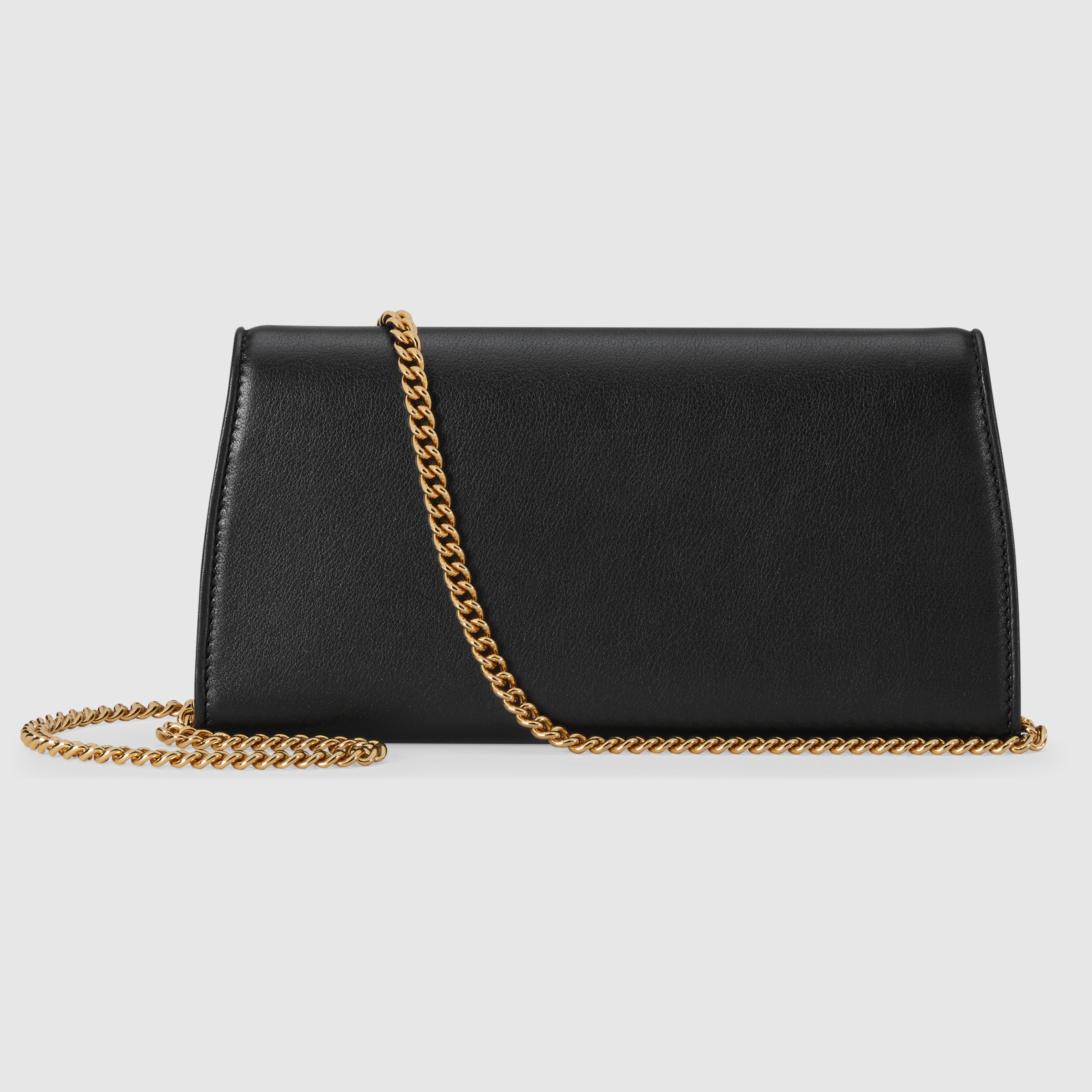 Gucci Blondie continental chain wallet in black leather | GUCCI® DK
