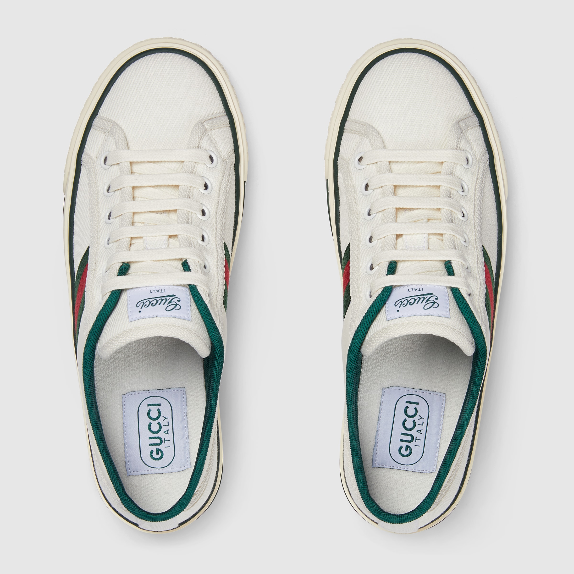 Women's Gucci Tennis 1977 trainer in white canvas | GUCCI® ZA