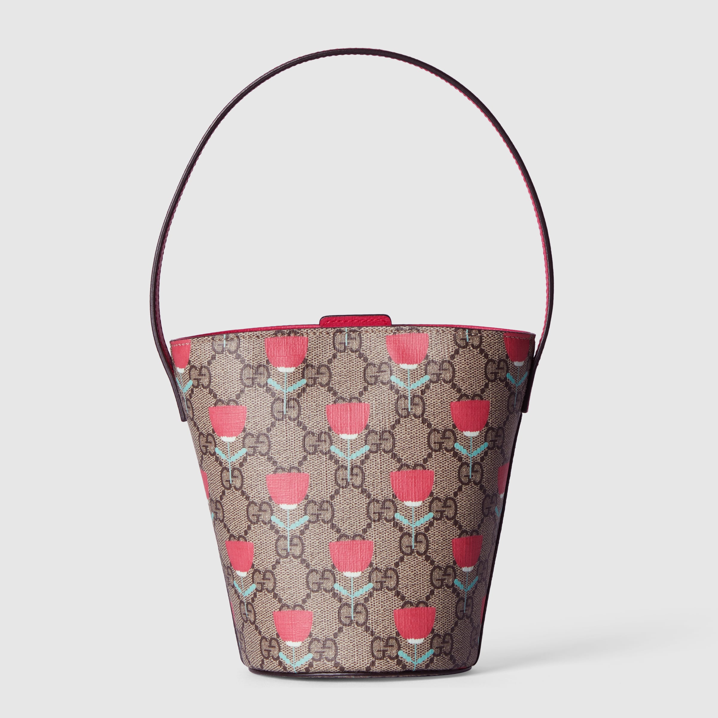 Children's printed GG bucket bag in beige and ebony GG Supreme | GUCCI® US