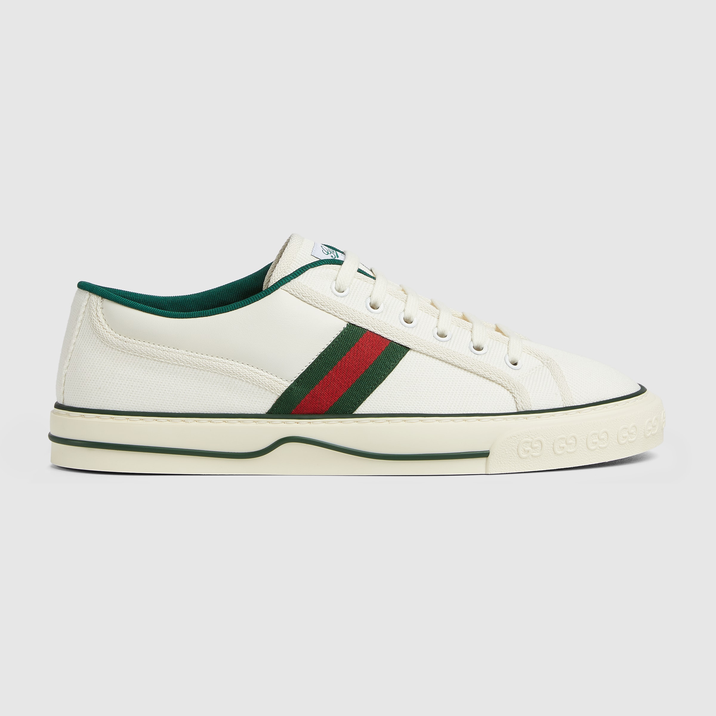 Men's Gucci Tennis 1977 trainer in white canvas | GUCCI® ZA