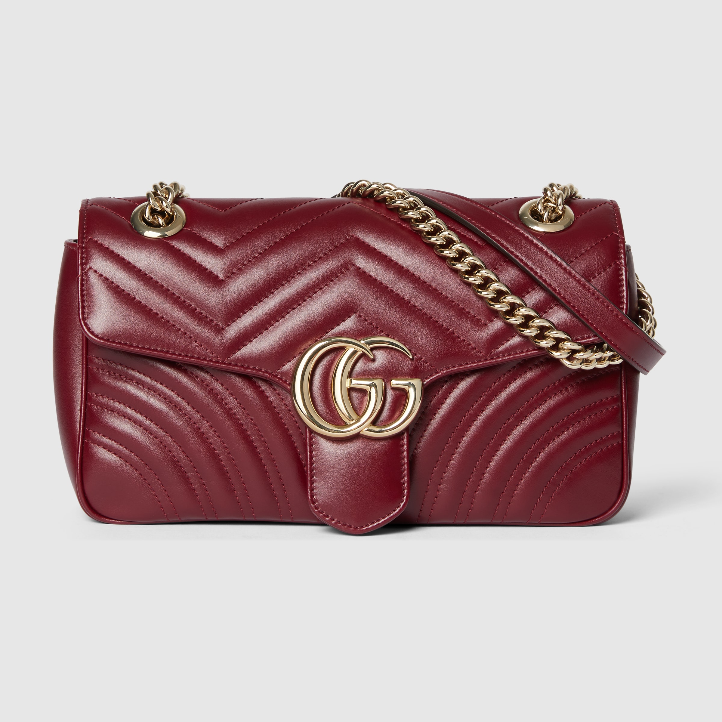 Gucci GG Marmont Small Rosso Ancora Shoulder Bag | GUCCI® Canada