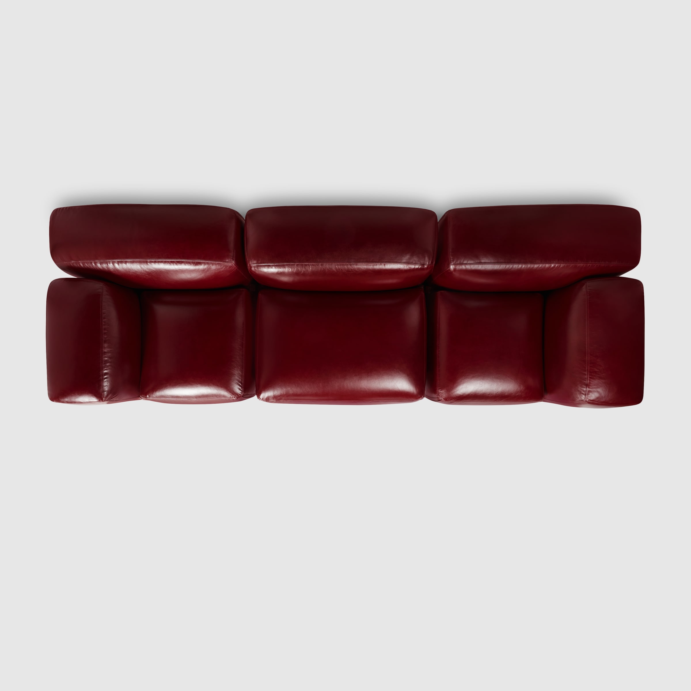 Tacchini x Gucci 'Le Mura' sofa in Rosso Ancora red leather | GUCCI ...